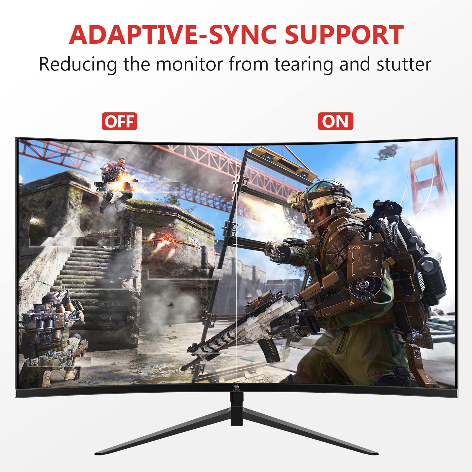 Z-Edge UG27P 27-inch Curved Gaming Monitor 16:9 1920x1080 240Hz 1ms ...