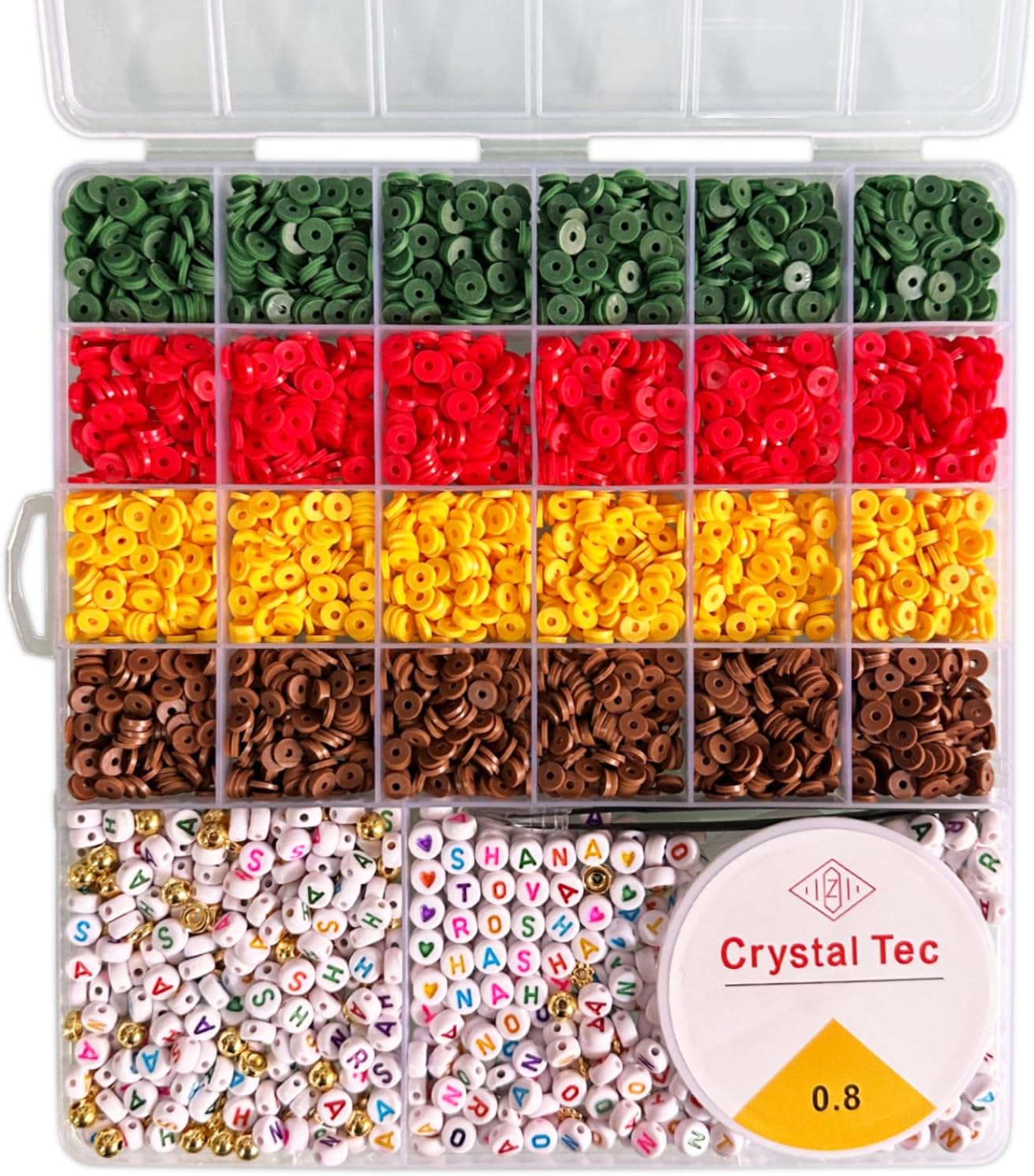 Amazon.com: Rosh Hashanah DIY Craft Clay Beads Kit - Shana Tova Party ...