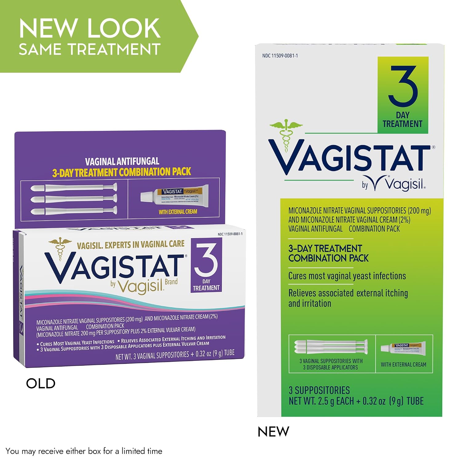 Vagistat 3 Day Yeast Infection Treatment for Women, Relieves External ...