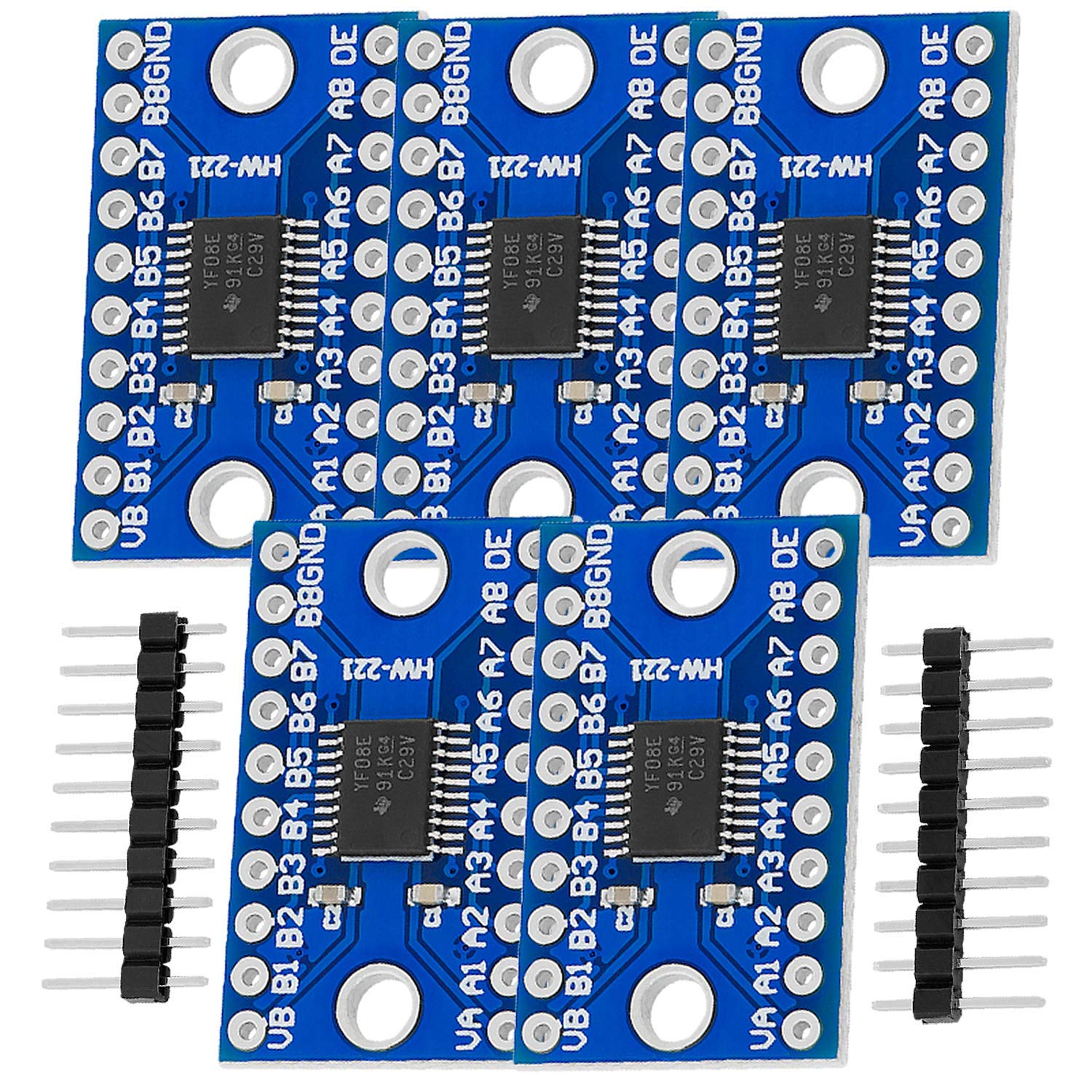 AZDelivery TXS0108E Logic Level Converter 8 Channel SPI 8 Way 3.3V 5V ...