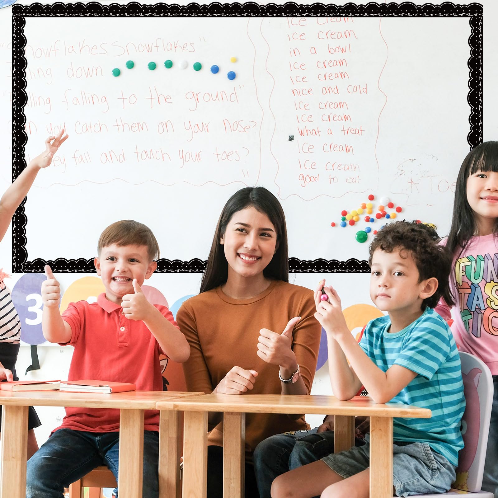 Magnetic Borders For Classroom Whiteboard 68.9 Ft Magnetic Bulletin ...