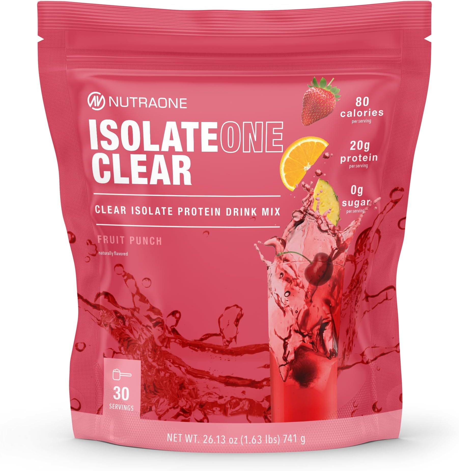 Amazon.com: NutraOne Clear Whey Protein Powder Drink Mix, Naturally ...