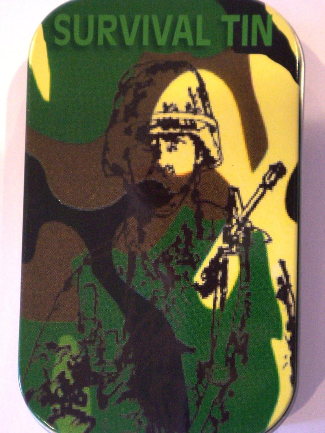 Amazon.com: new slim 1oz hinged army camouflage tobacco baccy tin with ...
