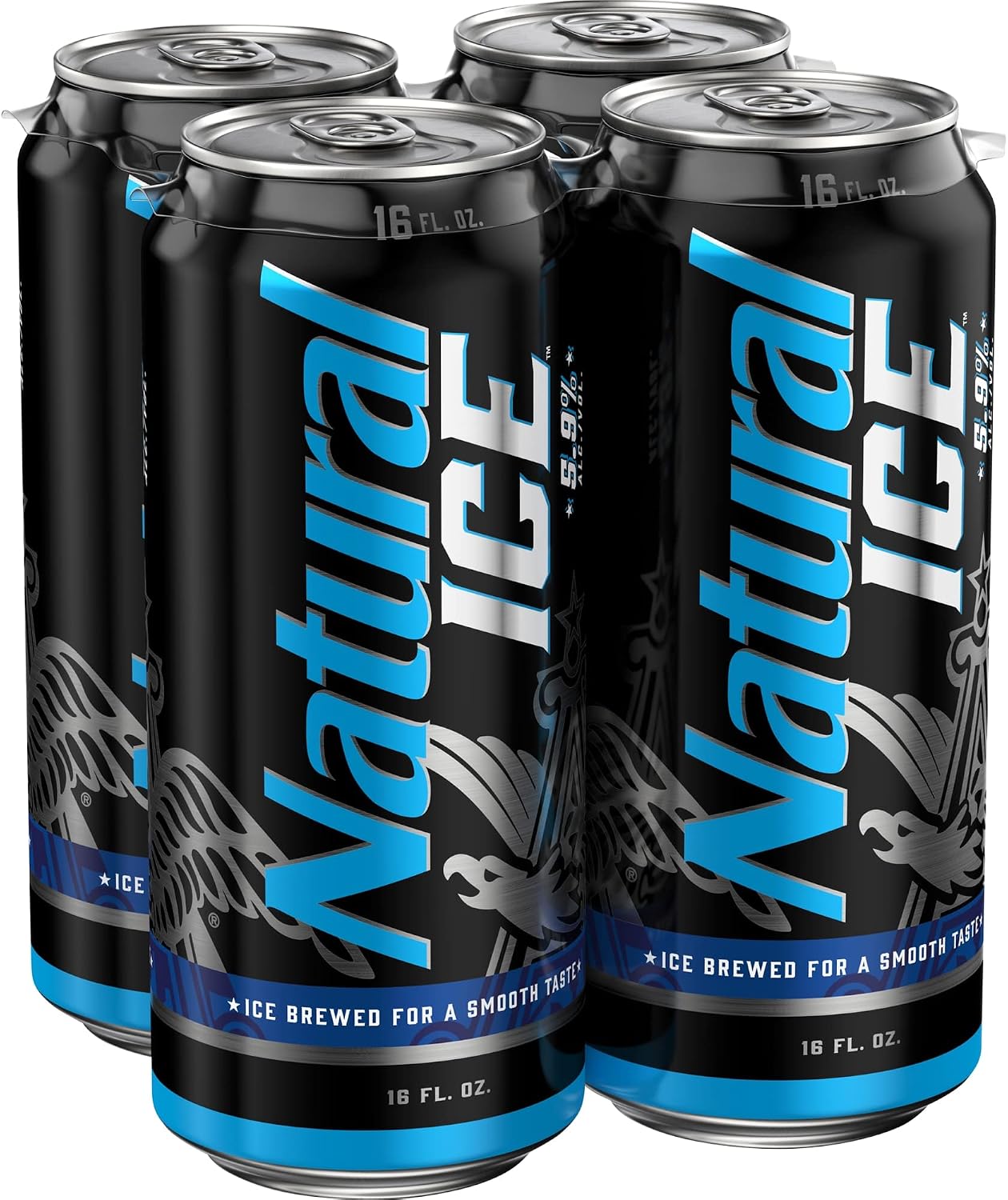Amazon.com: Natural Light Ice Beer Cans, 5.9% ABV, 16 oz, 4 ct ...