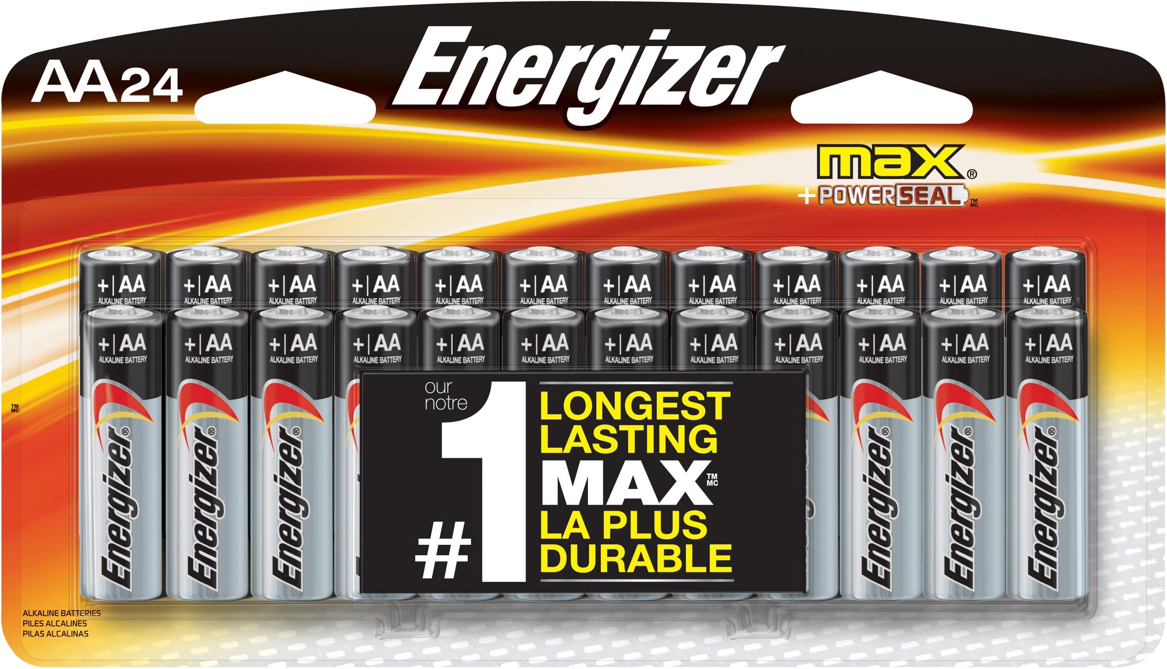 Amazon.com: Energizer AA Batteries, Max Double A Battery Alkaline, 16 ...