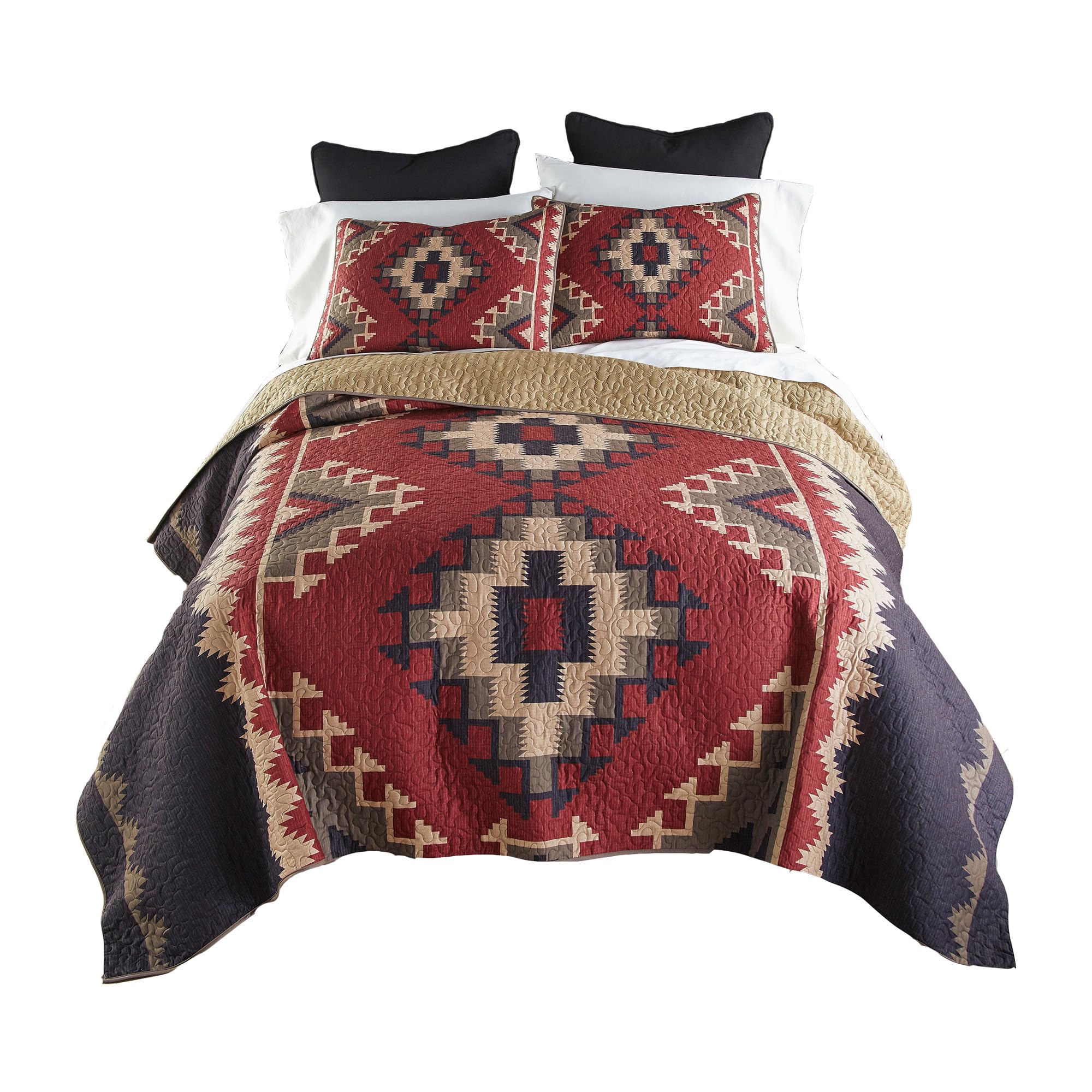 Amazon.com: Donna Sharp Queen Bedding Set - 4 Piece - Mojave Southwest ...