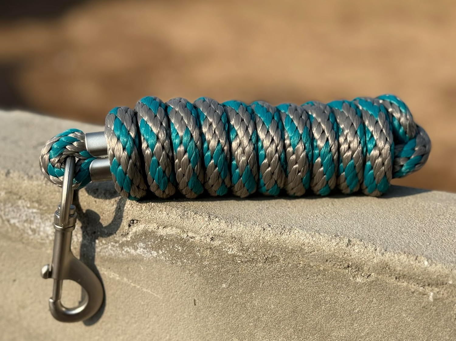 Amazon.com: Tgw Riding Horse Poly Lead Rope 7Feet Horse Lead Rope (Teal ...