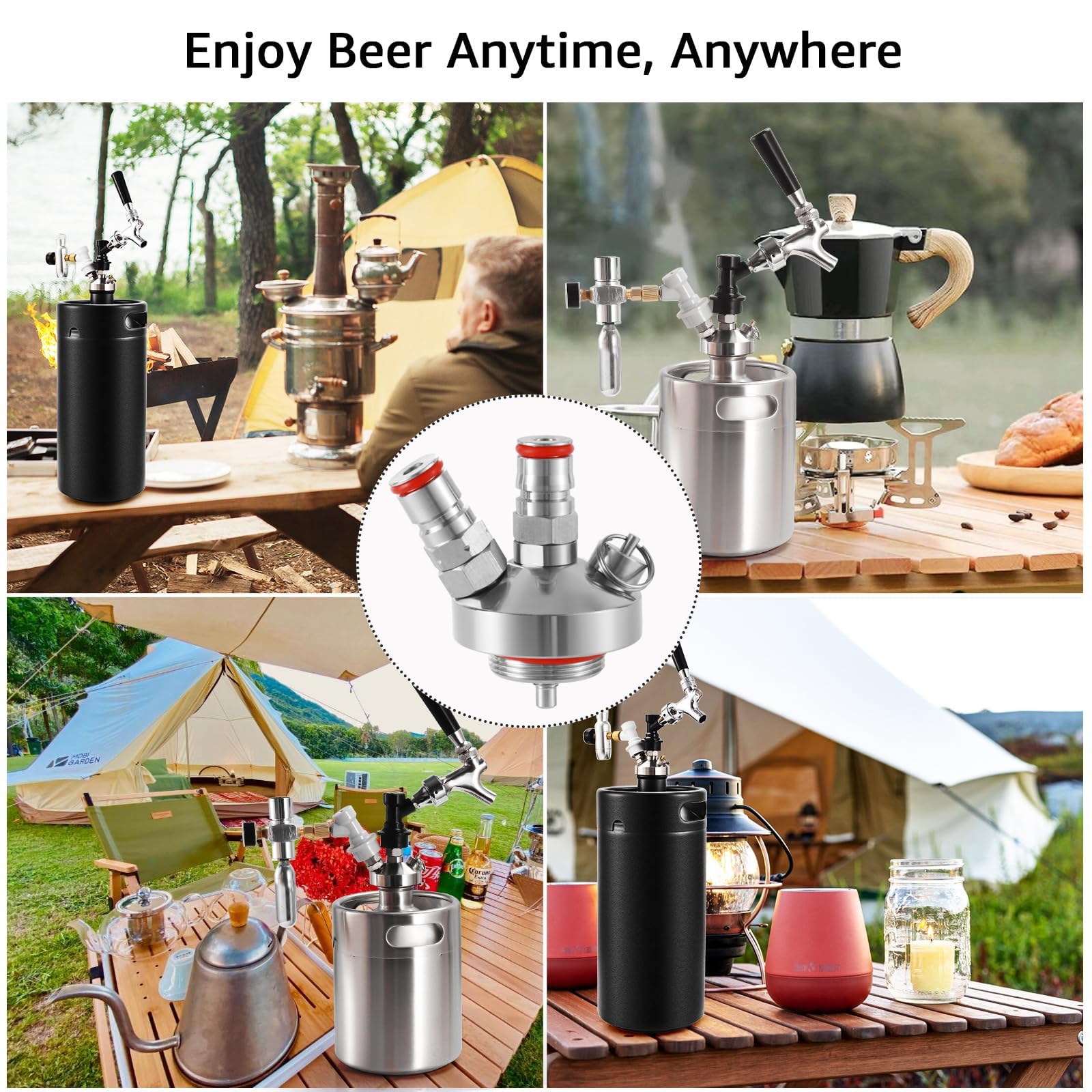 Ball Lock Quick Fitting Stainless Steel Mini Keg Dispenser Spear ...