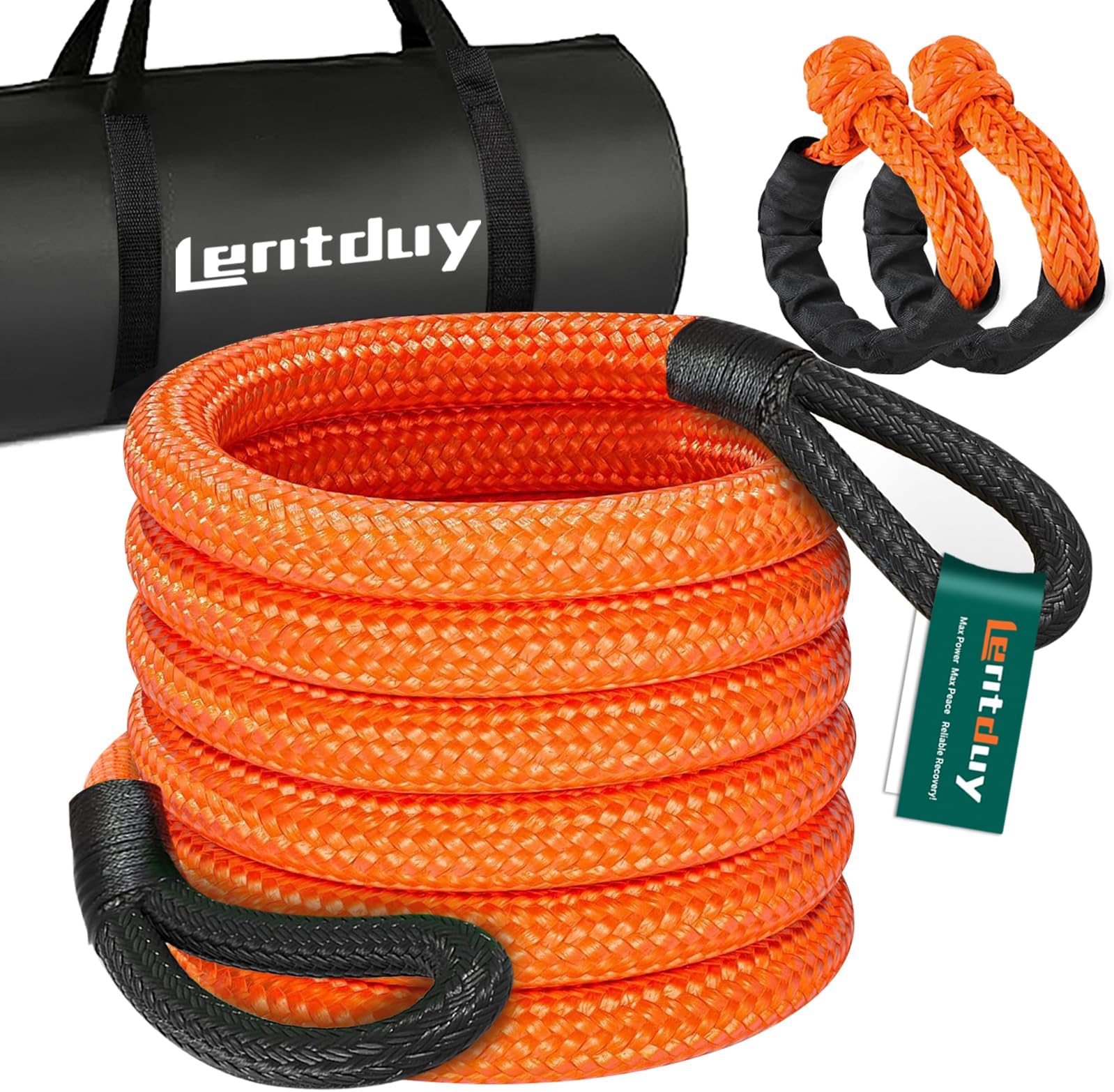 Amazon.com: Kinetic Recovery Tow Rope, 1.25IN x 30FT with Two 5/6 in ...