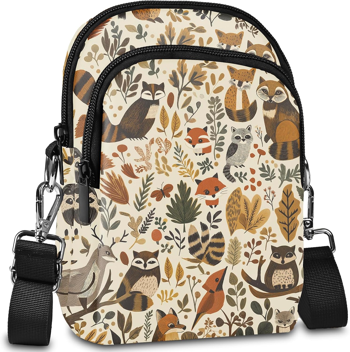 Forest Animals Crossbody Purse Small Crossbody Bags for Women Stylish ...