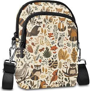 Forest Animals Crossbody Purse Small Crossbody Bags for Women Stylish ...