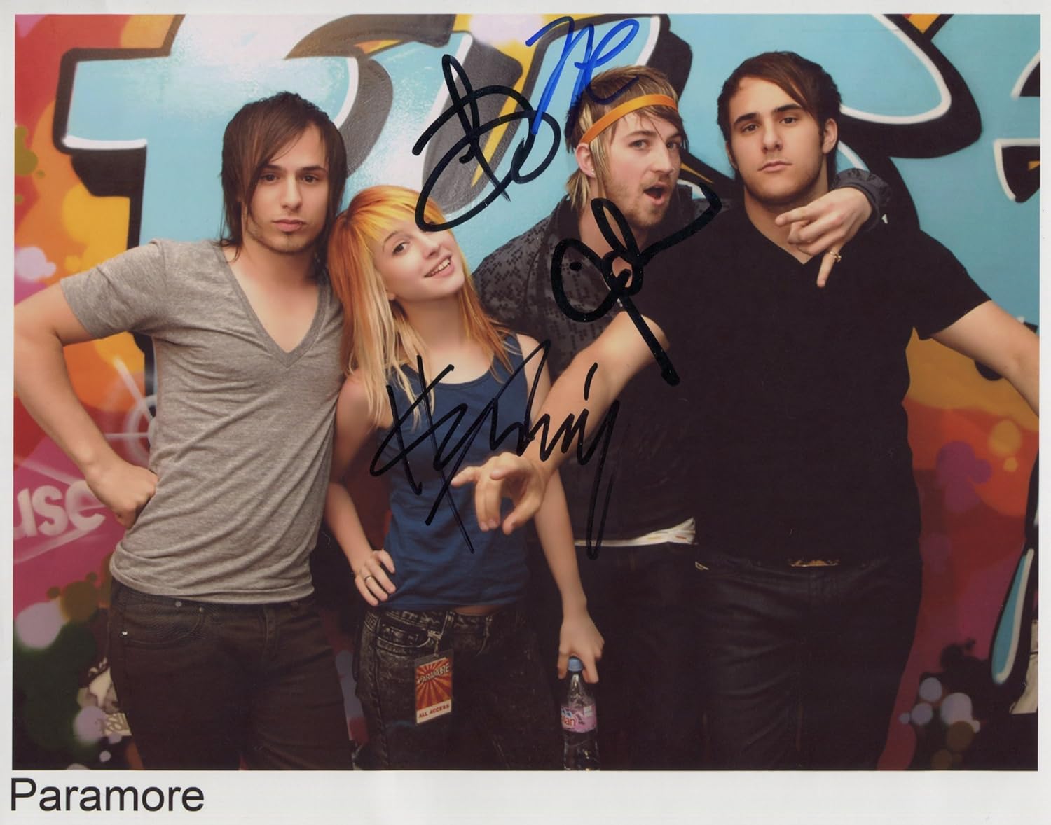 Paramore FULLY SIGNED 8"x10" Photo + Certificate Of Authentication 100% ...