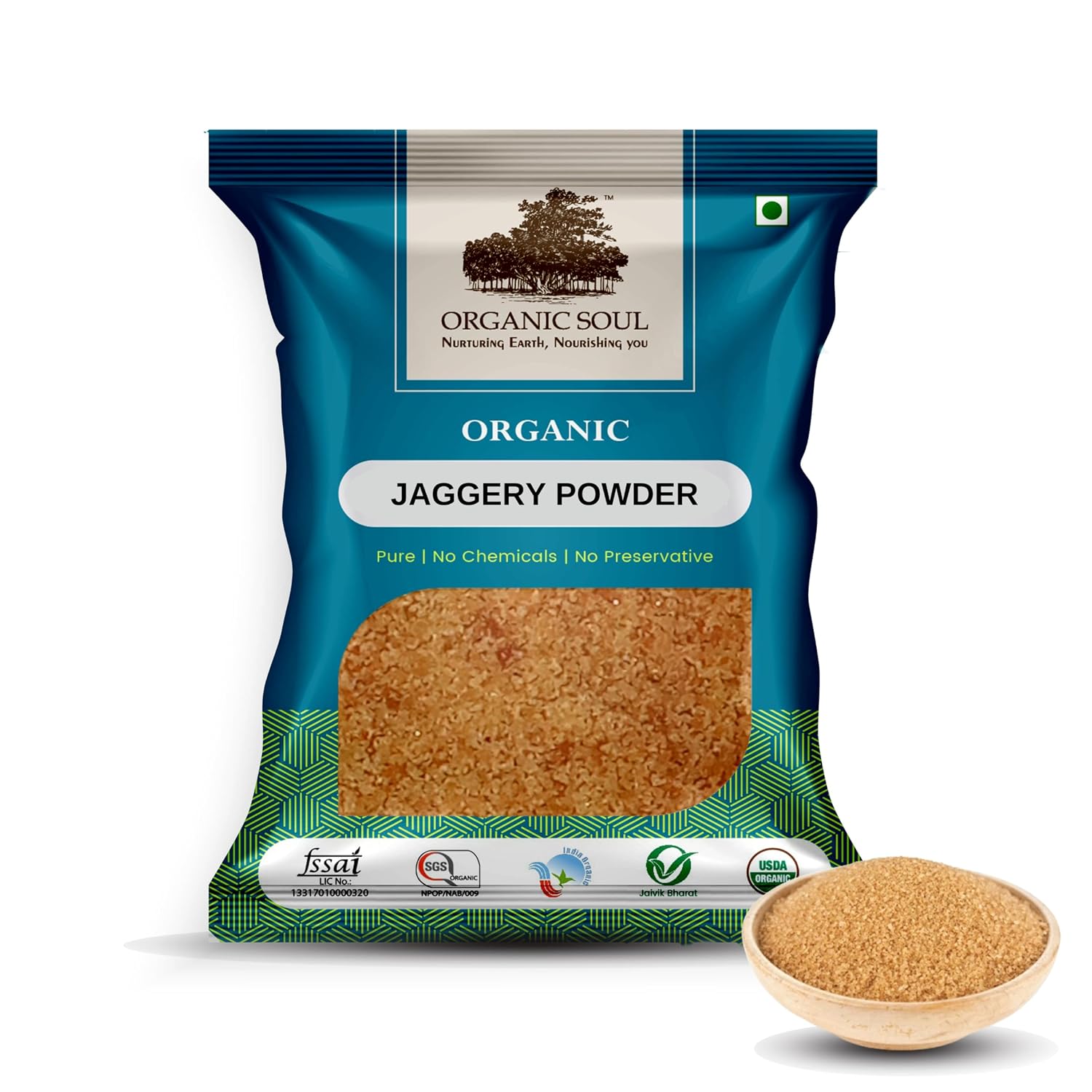 Organic Jaggery Powder 900 Gm | Nattu Sakkarai | Healthy Sugar ...