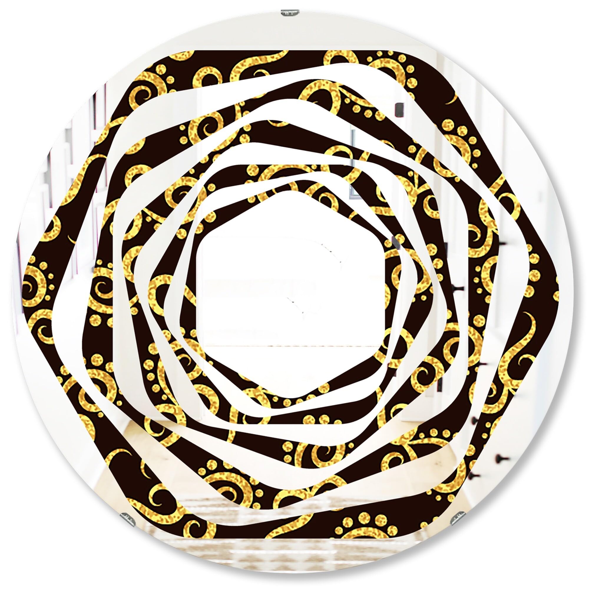 Swirl Oval Mirrors