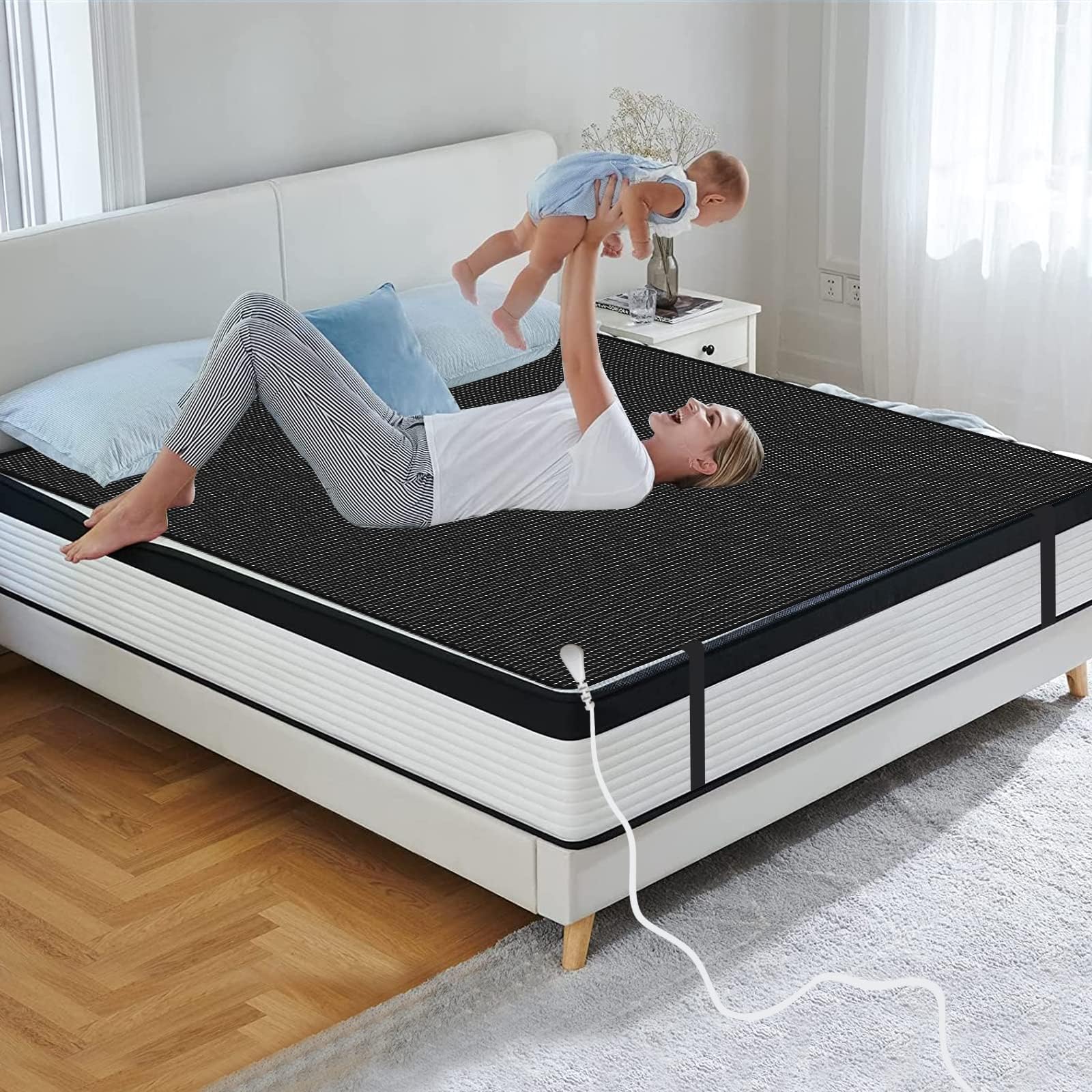 Amazon.com: Grounding Mat for Sleeping, Conductive Grounding Mat with 2 ...