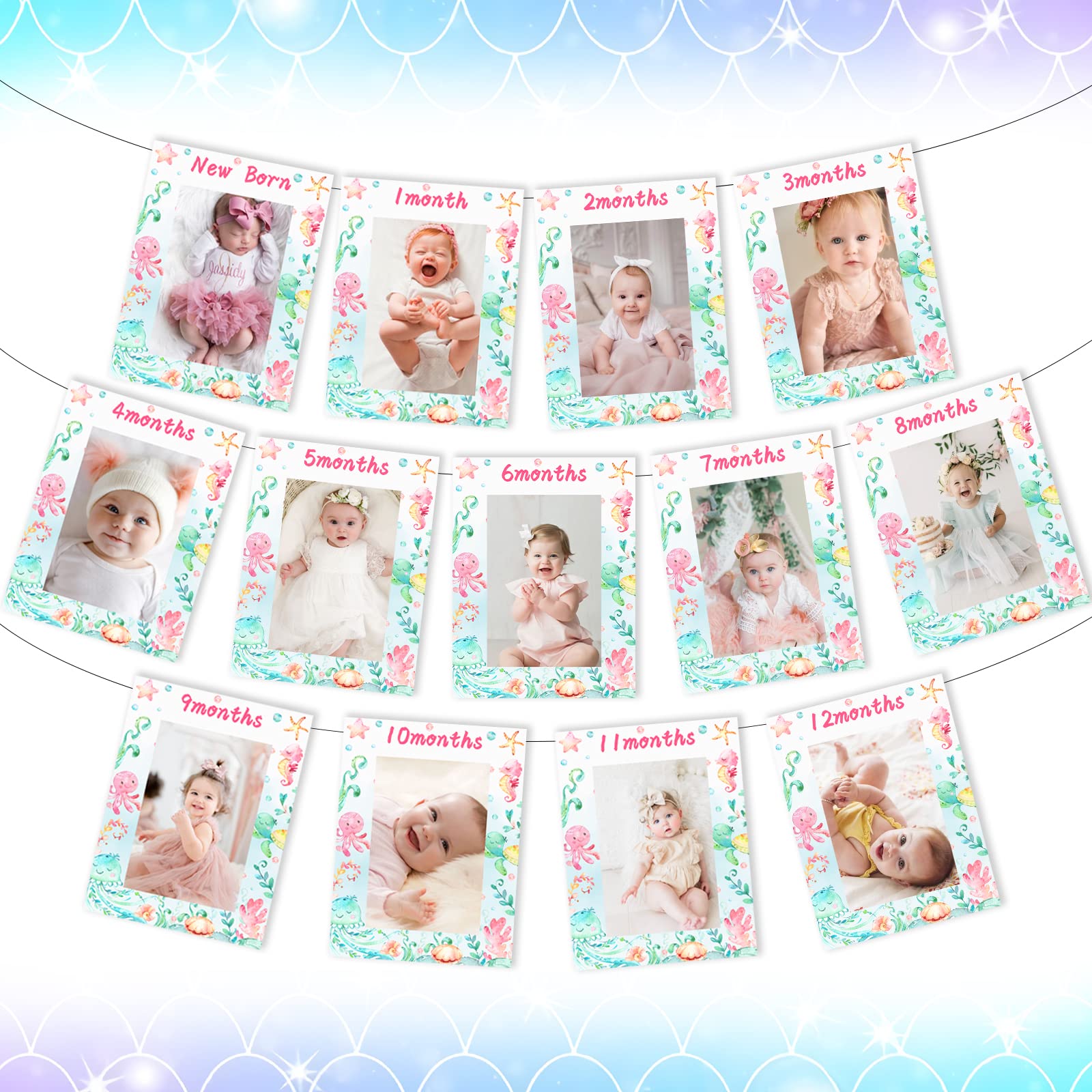 Amazon.com: Under the Sea 1st Birthday Decorations for Girls, Ocean ...