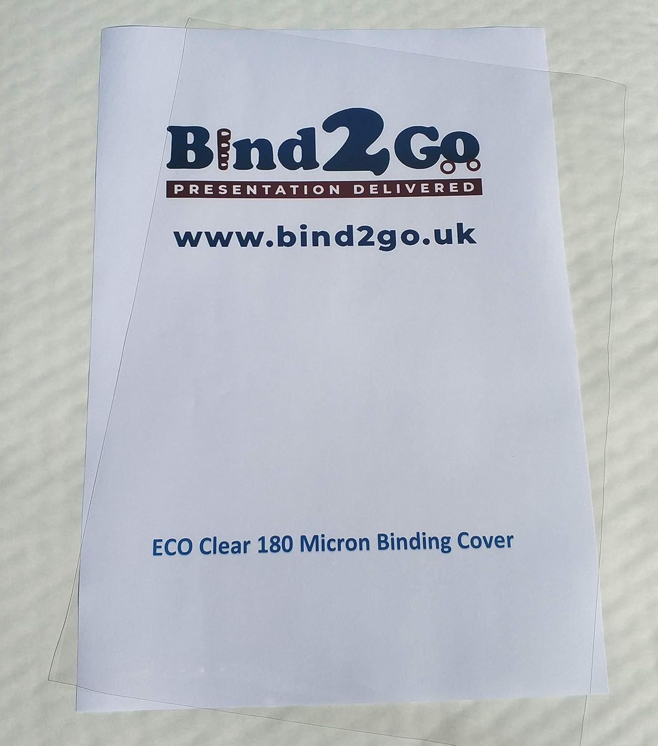 Bind2go A4 Non-PVC eco Friendly Clear Binding Cover 180 Micron (100 ...