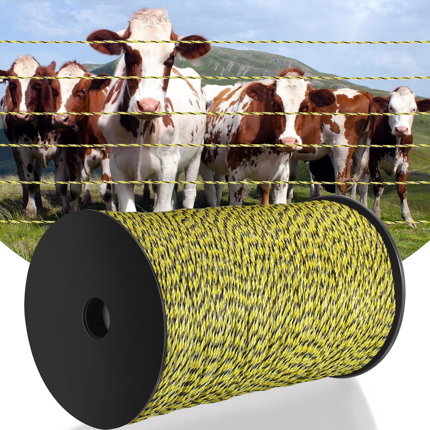 Amazon.com : Saysurey 3280 ft Electric Fence Polywire, Electric Fencing ...