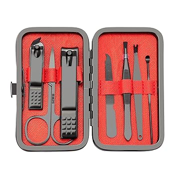 Amazon.com : Manicure Set 7 In 1 Stainless Steel Nail Kit Manicure Kit ...