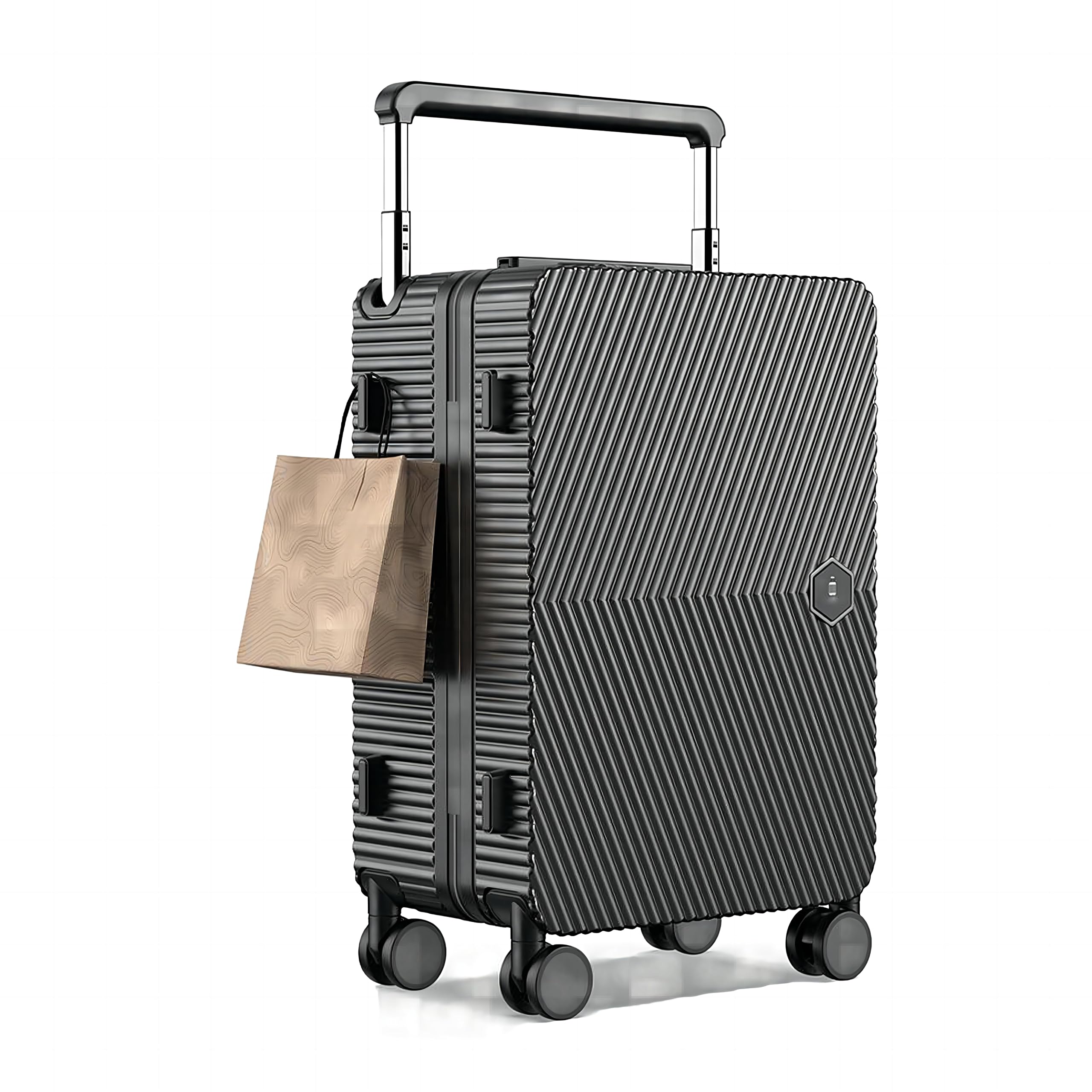 Amazon.com | KQEBN 20inch Wide Handle Suitcase, Airline Approved ...