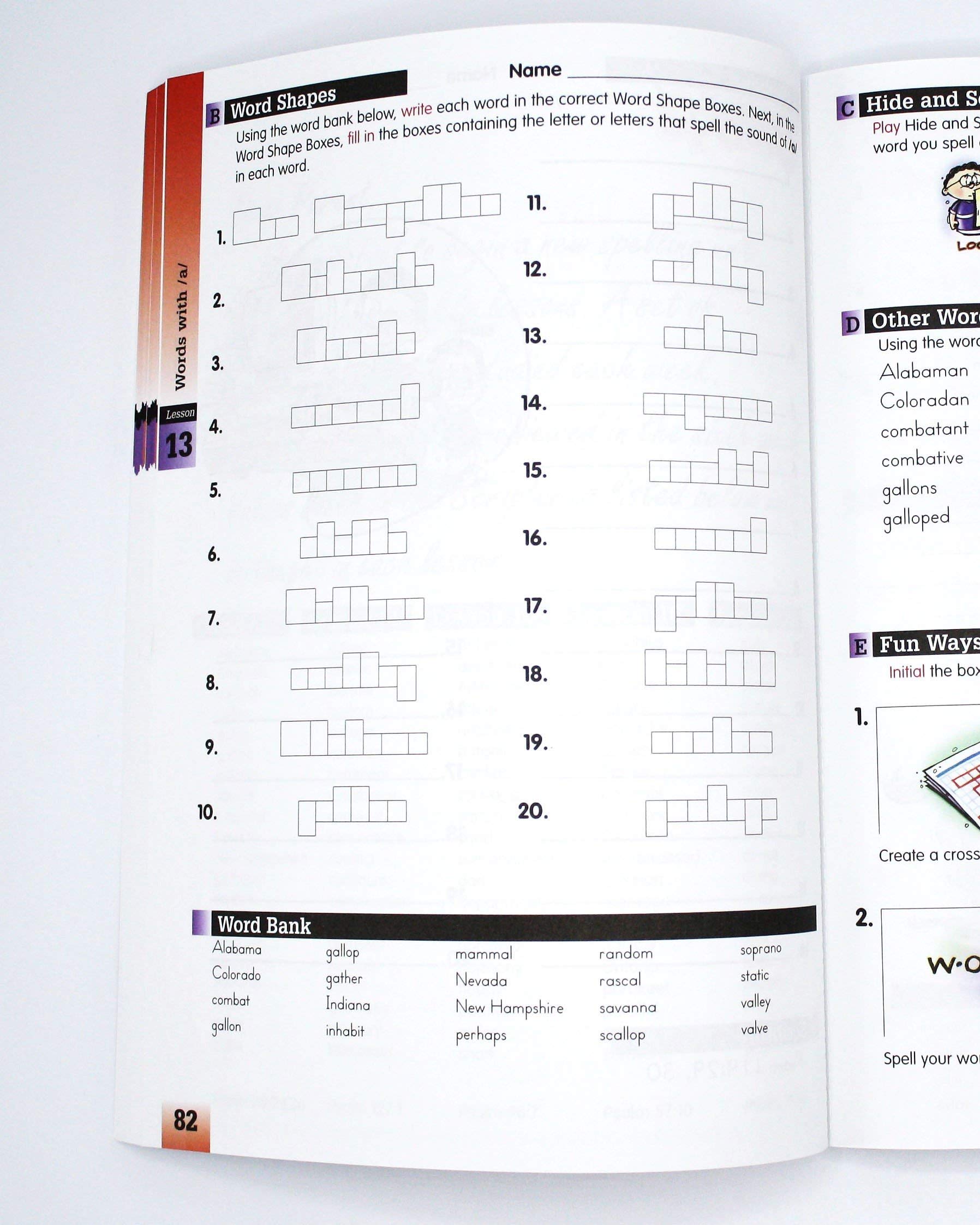 Snapklik.com : 5th Grade Spelling Student Workbook Level E By A Reason ...