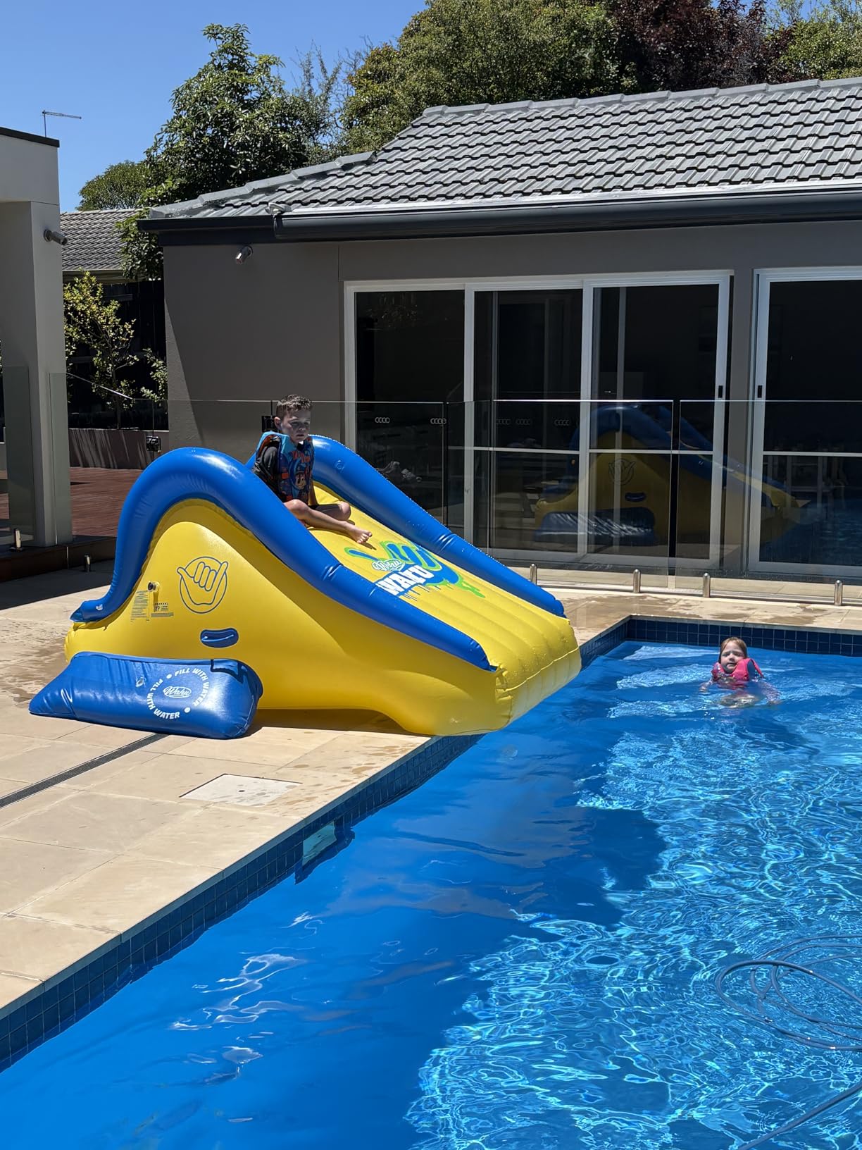 Wahu Rippa Dippa Pool Slide for Kids – Steep High-Speed Water Ride with ...