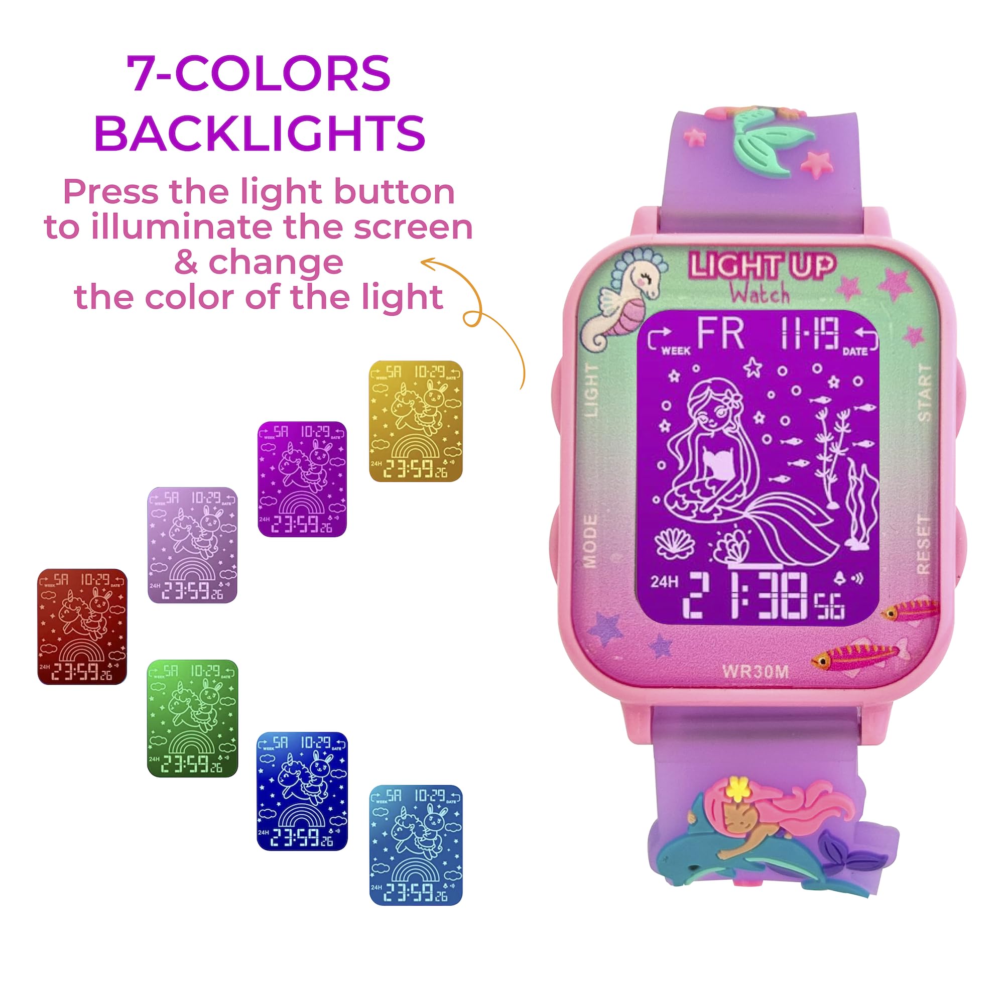 Snapklik.com : Preschool Collection Kids Digital Light Up Watch ...