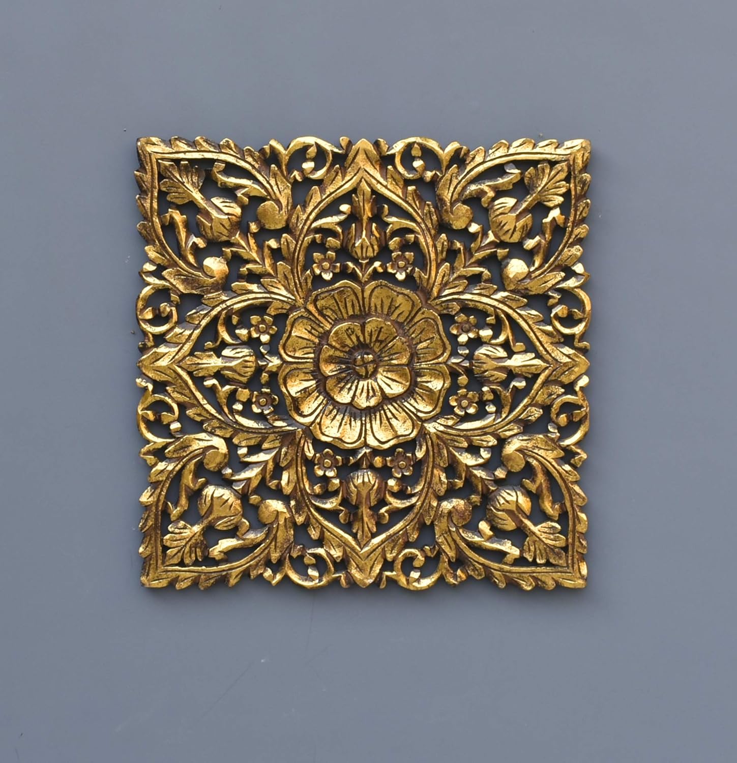 Buy Sahi craft® Black Gold Flower (Wall Panel) 18×18 Inch Online at Low Prices in India - Amazon.in