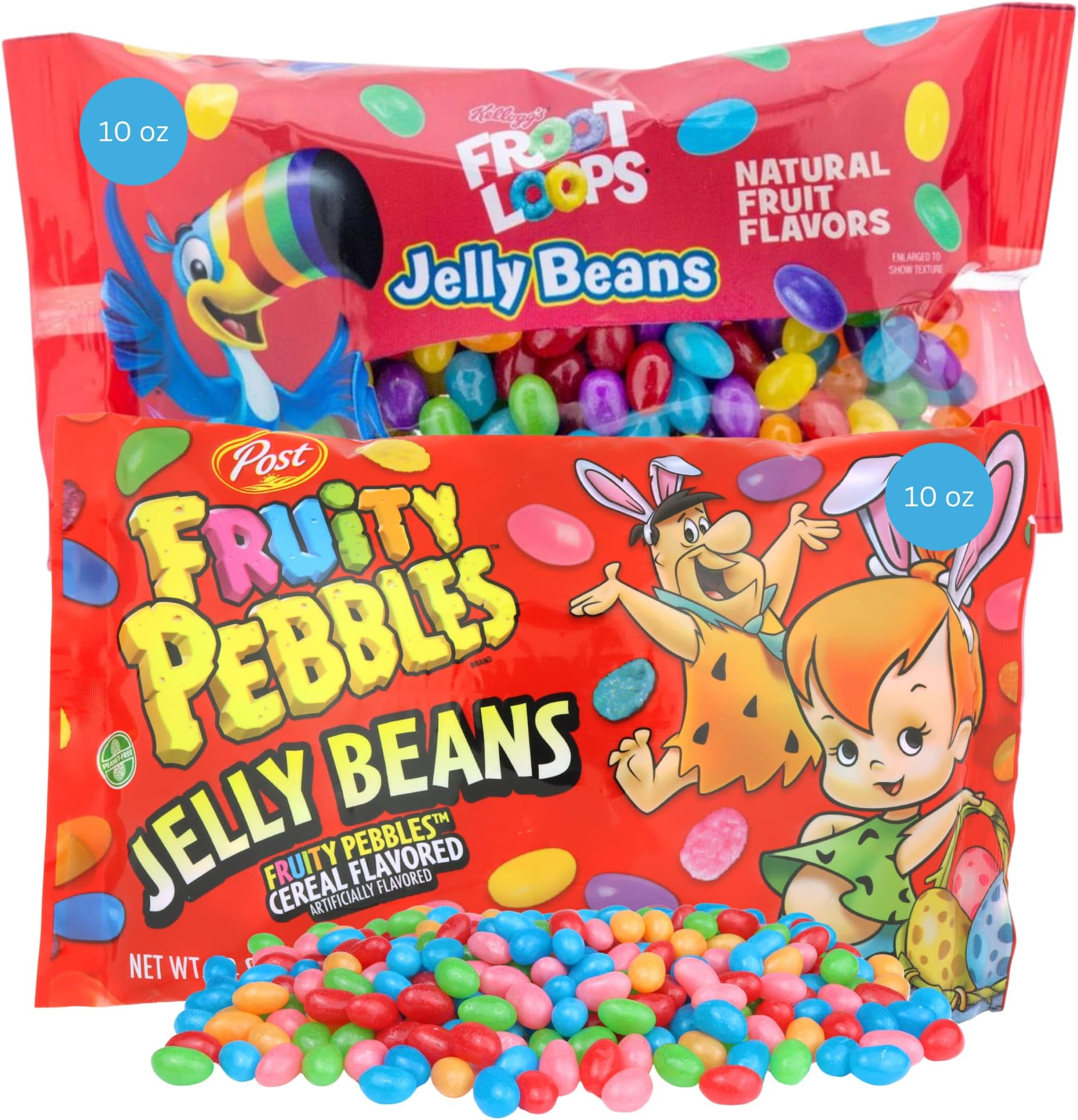 Amazon.com: Sweetzo - Fruit Loop and Fruity Pebbles Jelly Beans, Easter ...