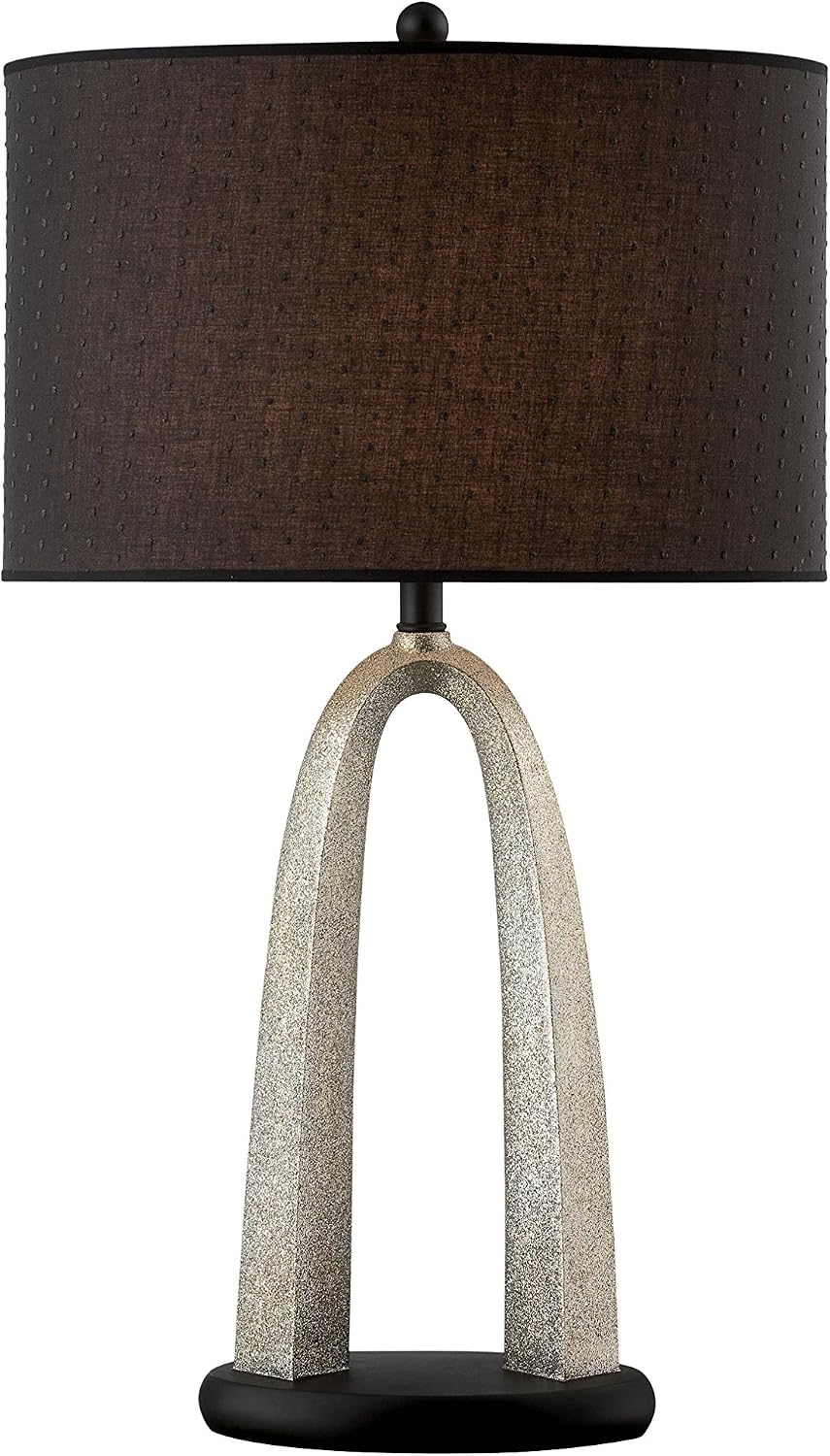 Lite Source LS-21873 Table Lamp with Brown Fabric Shades, Black and ...