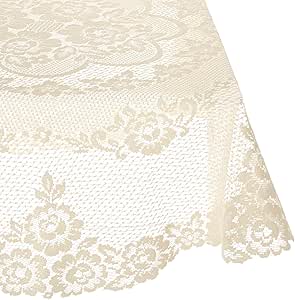 Amazon.com: Heritage Lace Victorian Rose 43-Inch Round Table Topper ...