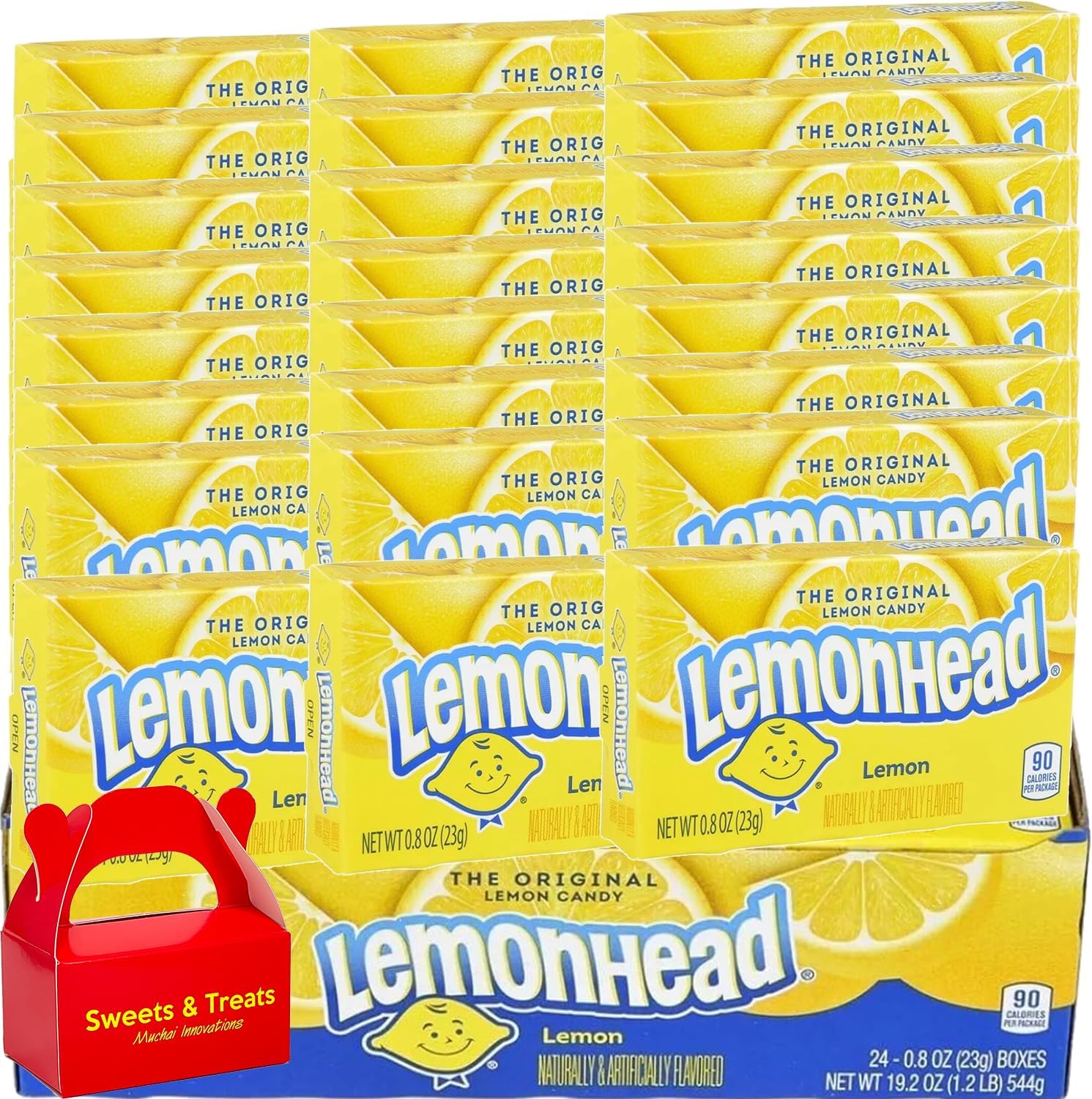 Amazon.com : Ferrara Pan Lemonheads, 0.8 Ounce Package, 24 Count : Hard ...