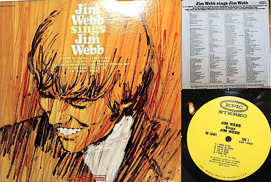 Amazon.com: Jim Webbs Sings Jim Webb [1968 debut LP]: CDs & Vinyl