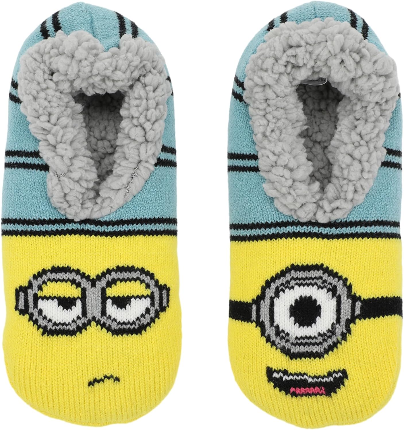 Amazon.com: Bioworld Adult Minions Slipper Socks: Cozy Despicable Me ...
