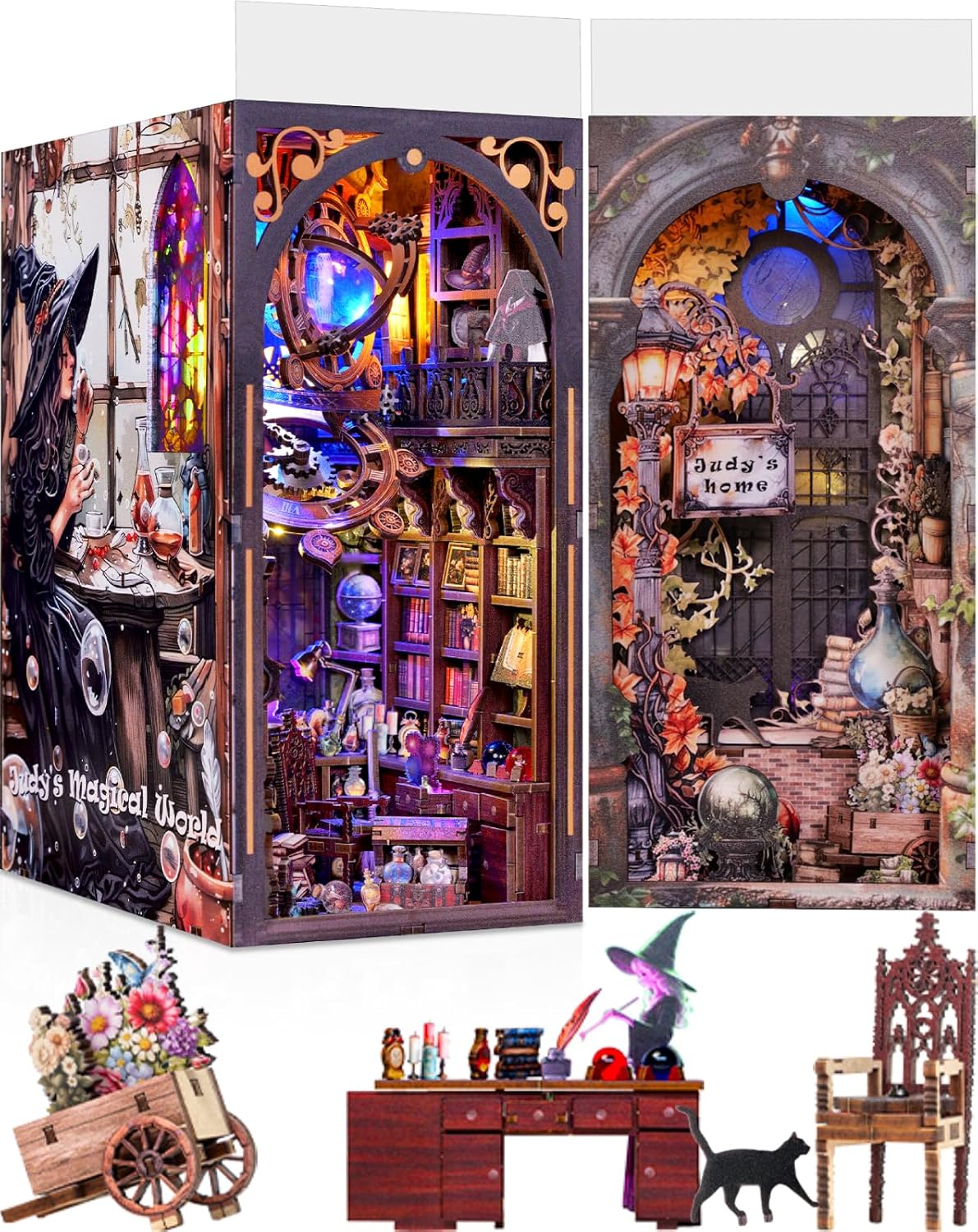 Amazon.com: Fairy Nooktales BookNook Kit Miniature - 3D Fantasy Library ...
