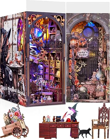 Amazon.com: Book Nook Kit, DIY Miniature House Dollhouse Fairy ...