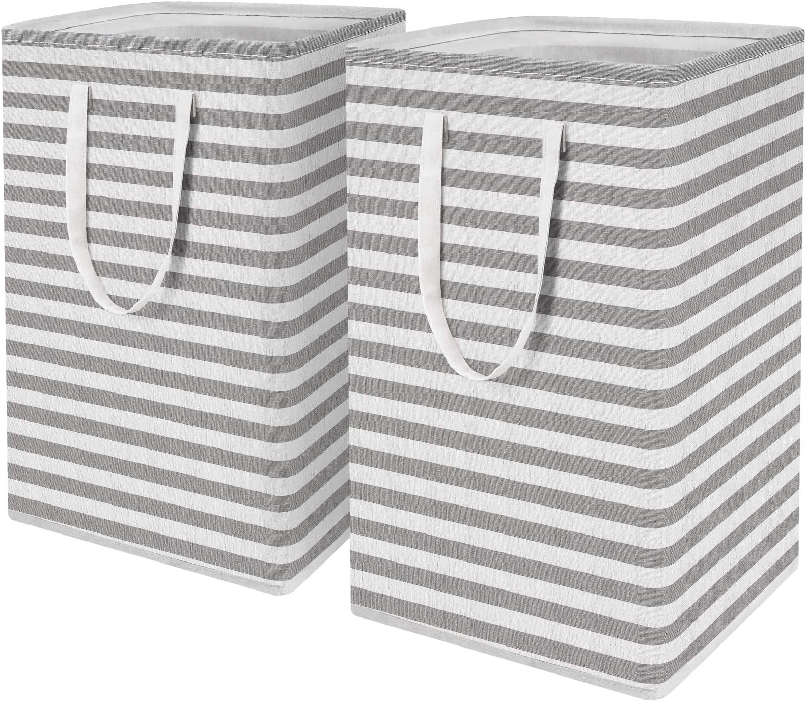 Amazon.com: 6 Pcs Collapsible Laundry Hampers with Handles Large ...