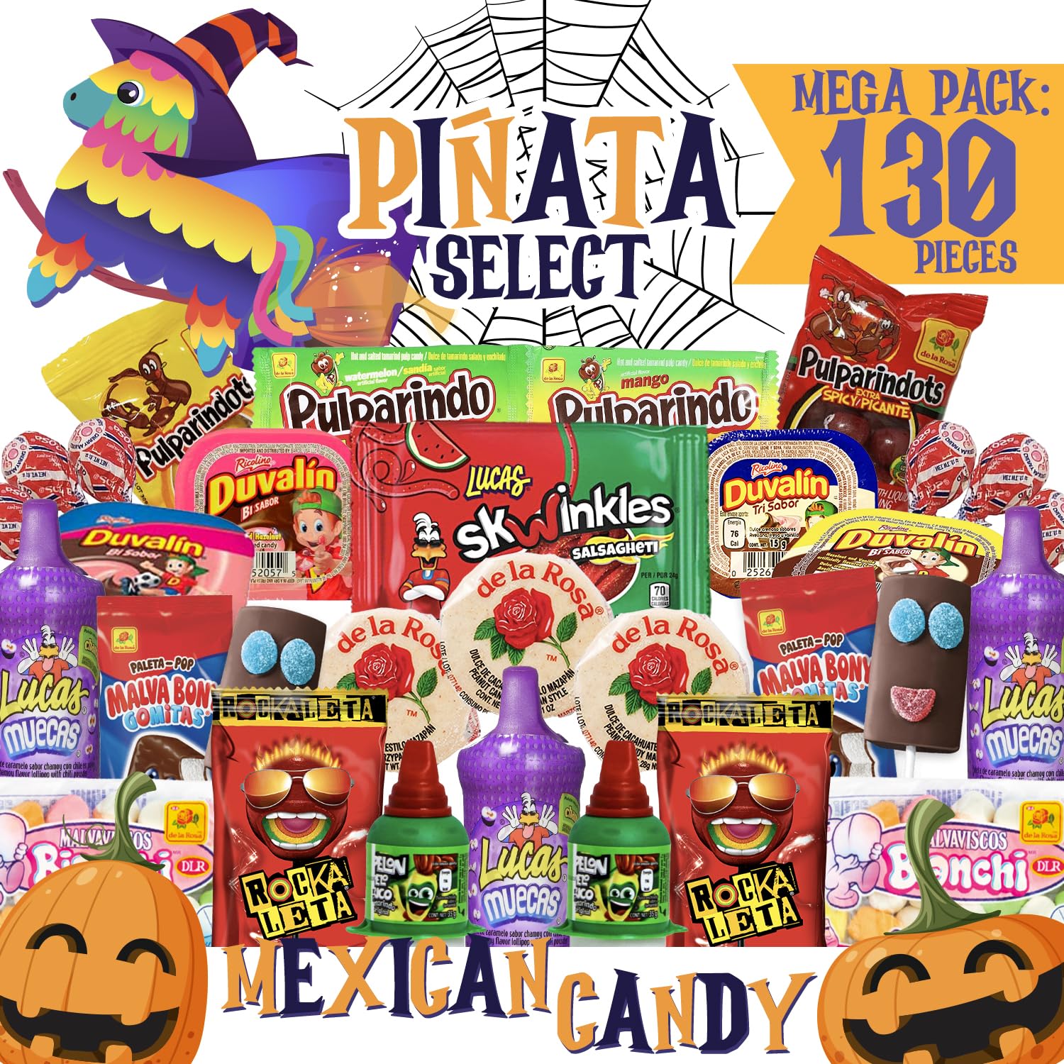 Buy VivaJoyMexican Candy Variety Pack (130 pieces) Spicy, Sweet and ...