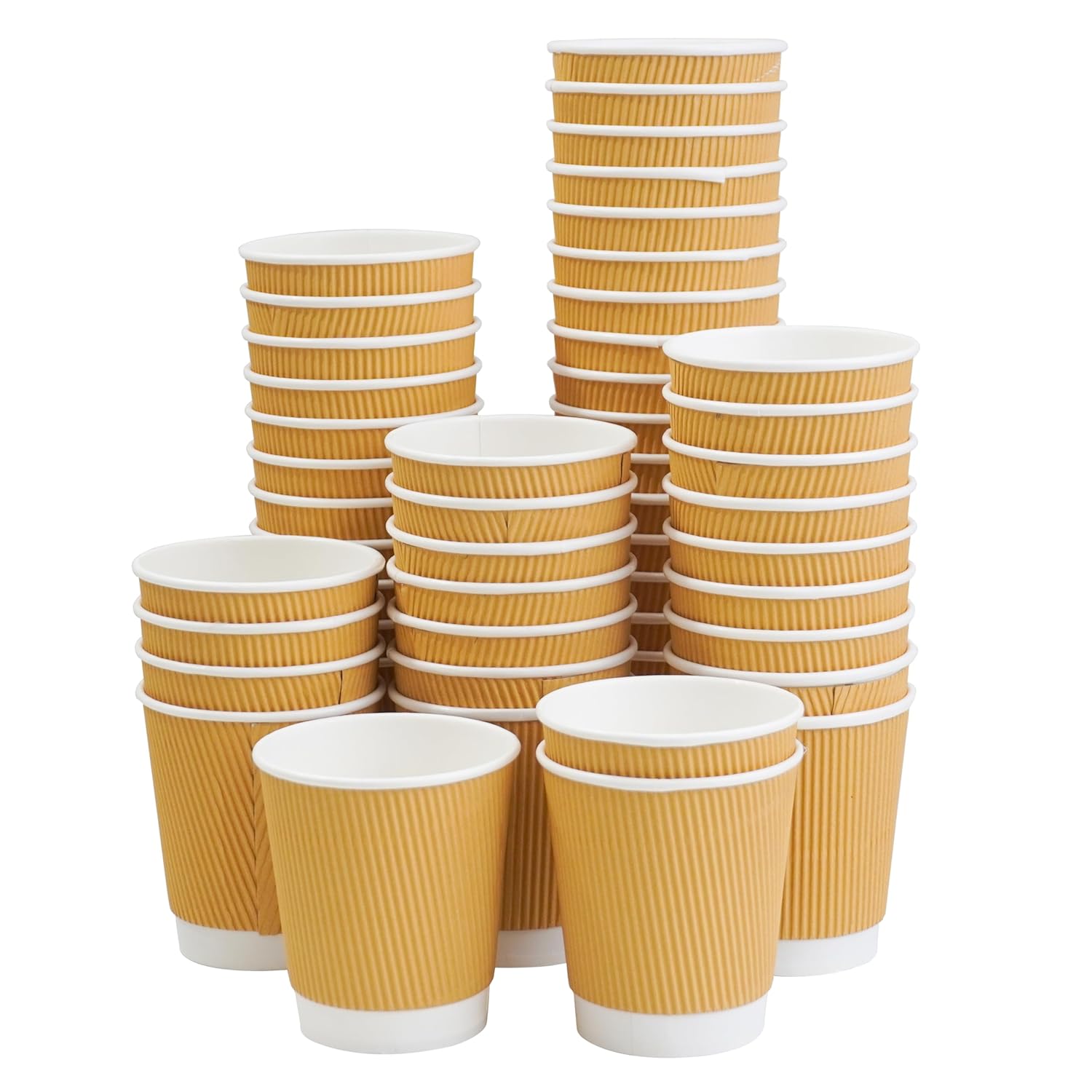 PARICOTT 200ml – 50 Cups | Ripple Paper Cups | Disposable Coffee & Tea ...