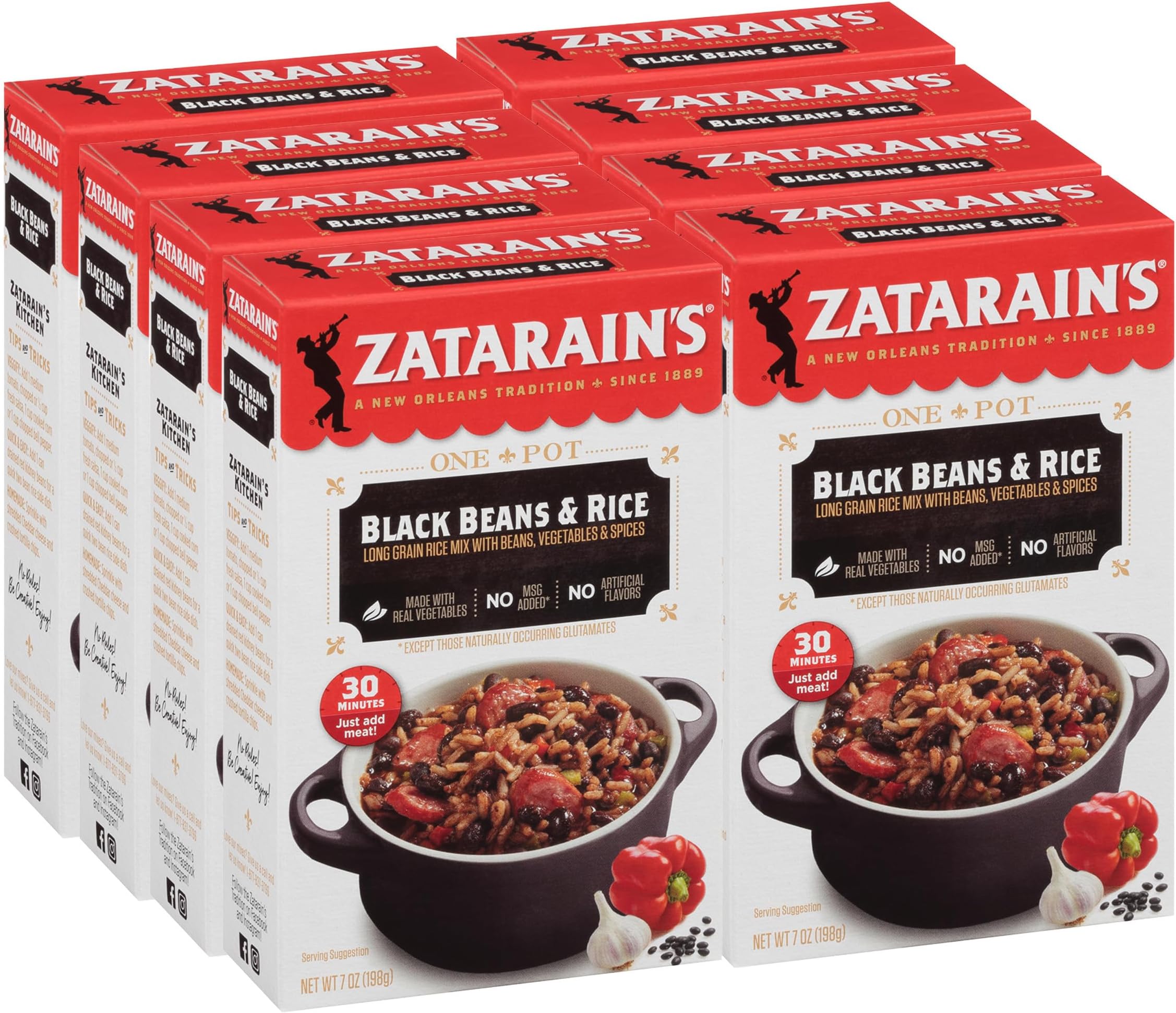 Amazon.com : Zatarain's Long Grain and Wild Rice, 7 oz (Pack of 8 ...