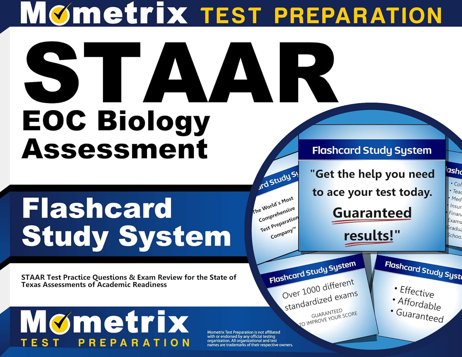 STAAR EOC Biology Assessment Flashcard Study System: Staar Test ...