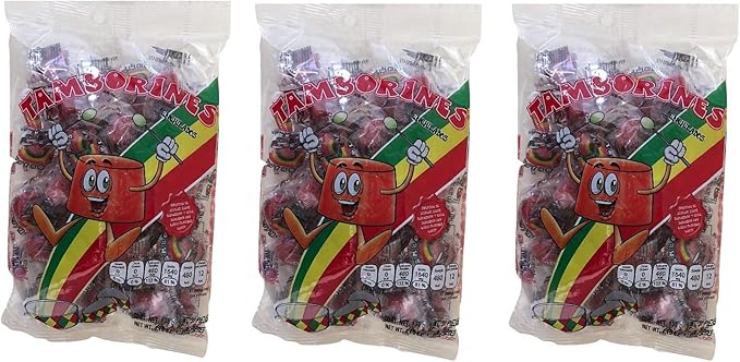 Tamborines Enchilados - Mexican Hot Candy 30 Pieces per Bag (Pack of 3 ...