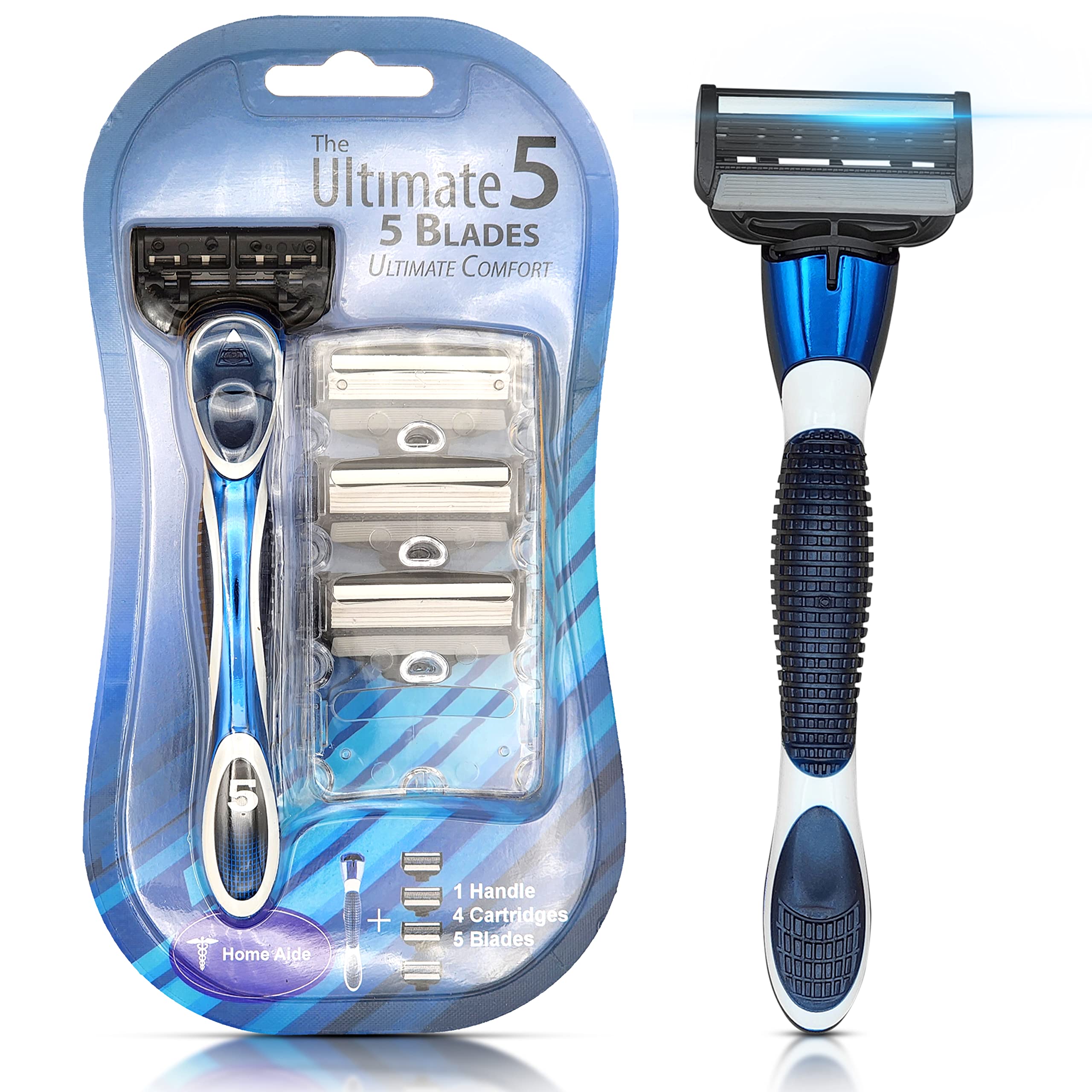 Amazon.com: The Ultimate 5 Razors for Men – Premium Shaving Razors for ...