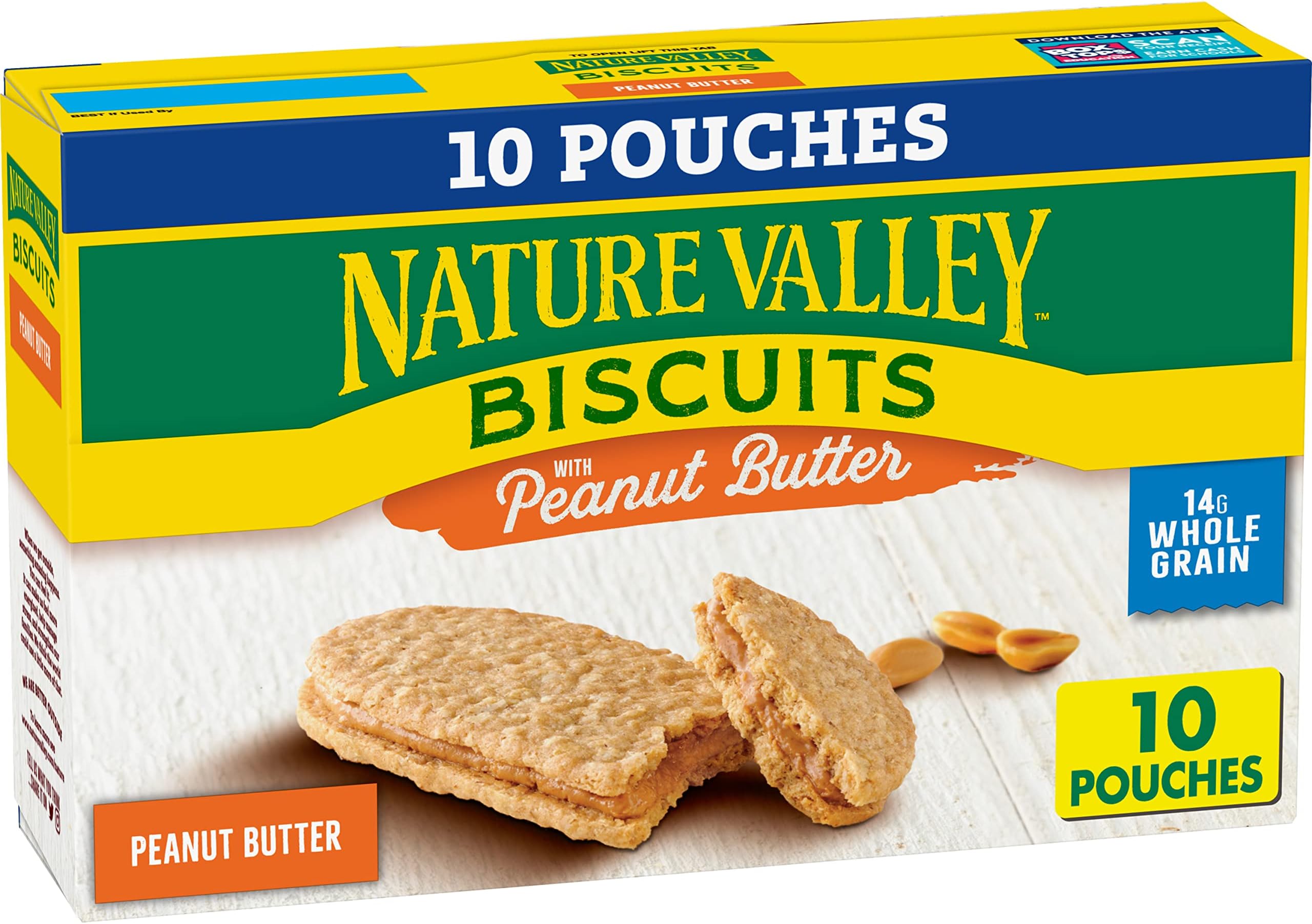 Amazon.com : Nature Valley Blueberry Biscuits, Made With Whole Grain, 5 ...