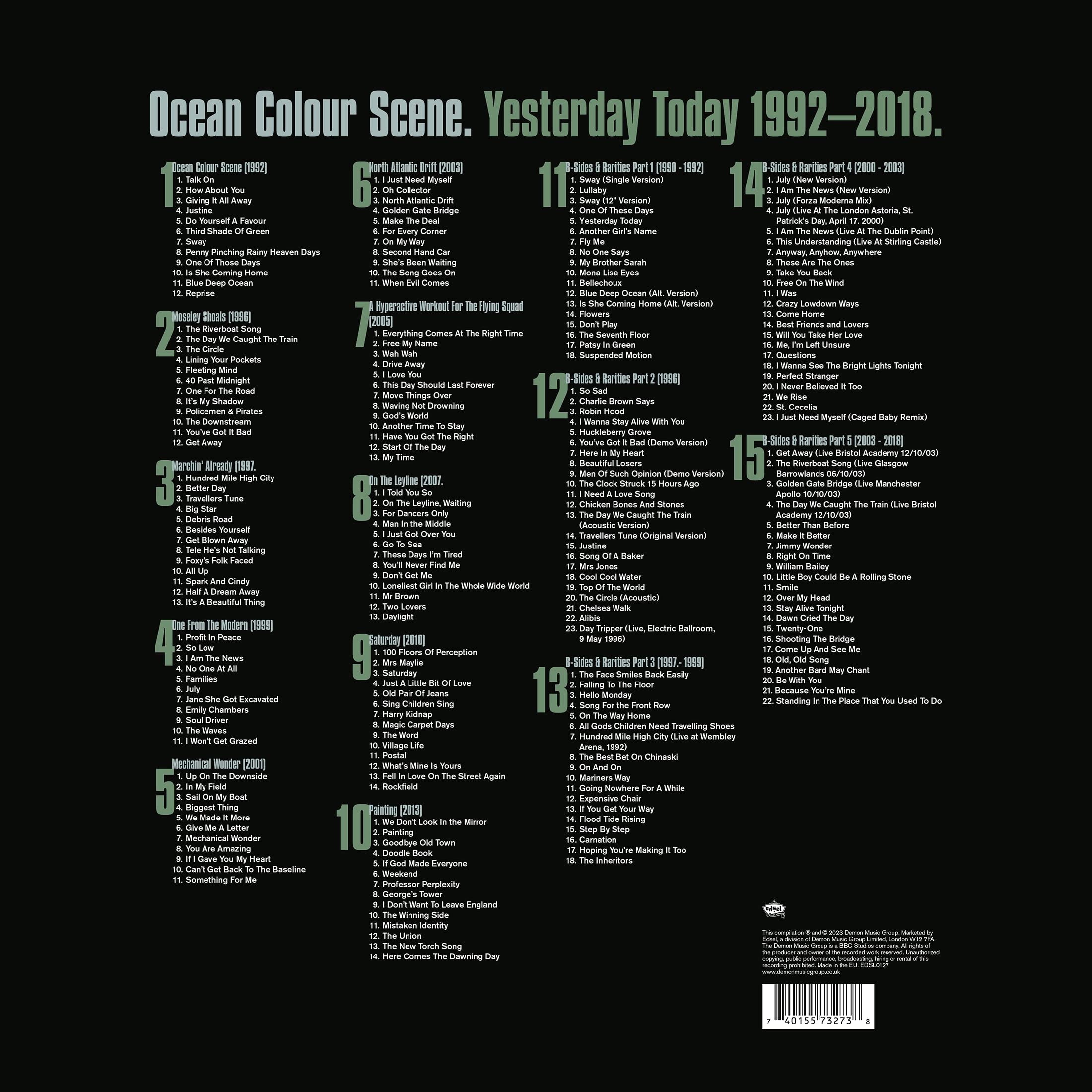 IMWAN • [2023-02-24] Ocean Colour Scene "Yesterday Today 1992-2018 ...
