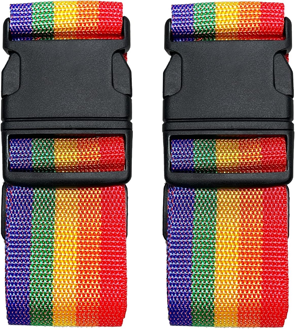 Amazon.com: 2 Pack Suitcase Belts, Adjustable Luggage Straps, Bright ...