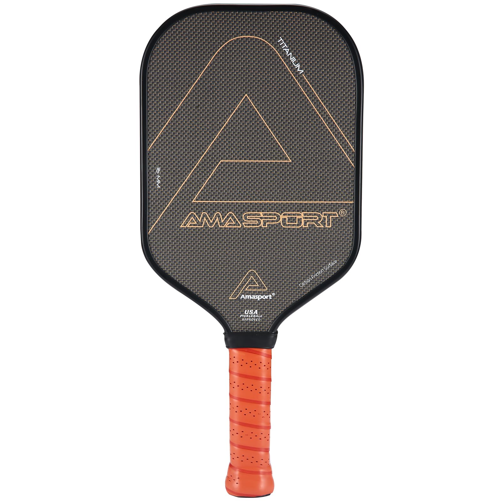 Snapklik.com : AMA Sport Titanium Carbon Pickleball Paddle - 16mm Multi ...