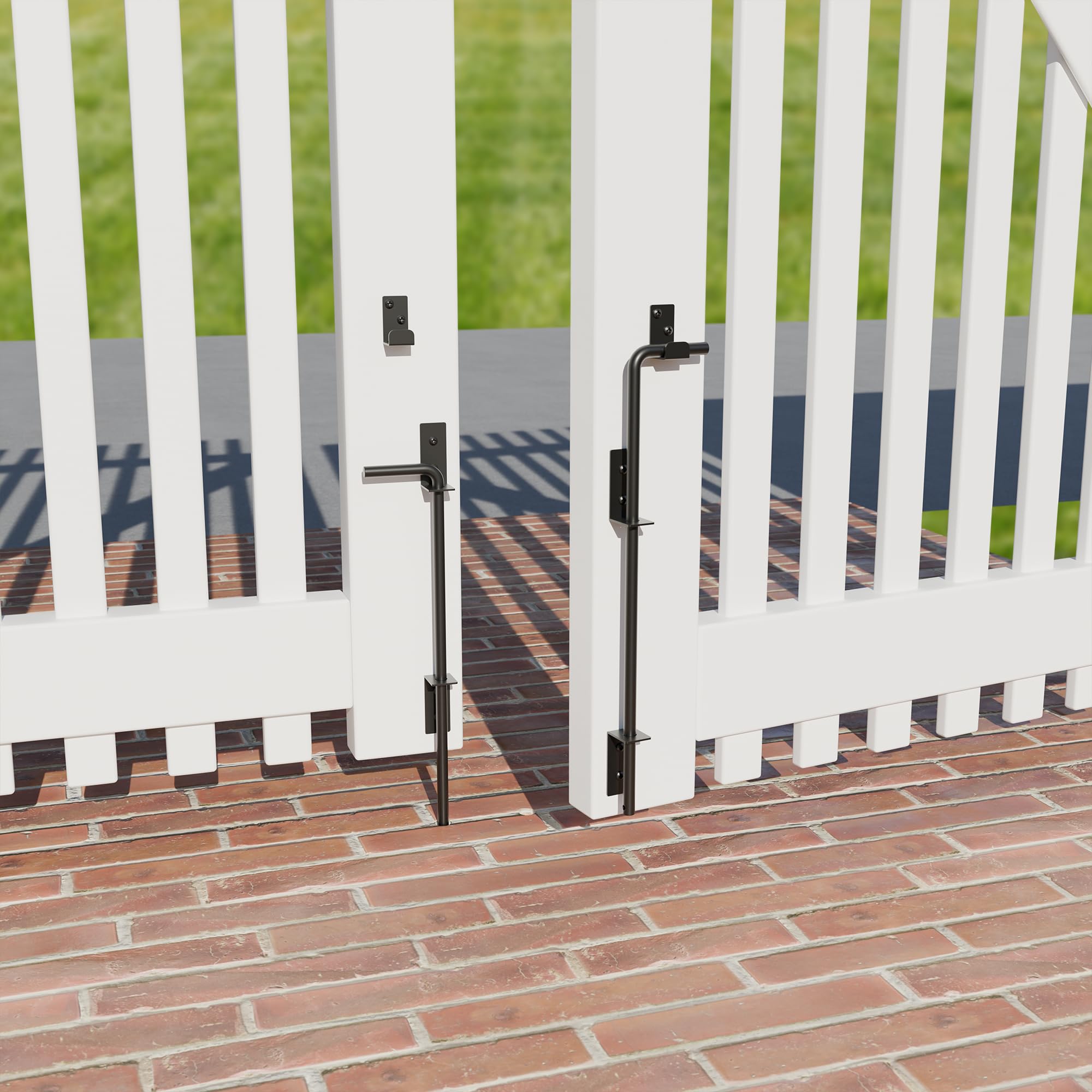 Snapklik.com : DURIGID 24 Inch Gate Cane Bolt Gate Ground Drop Rod