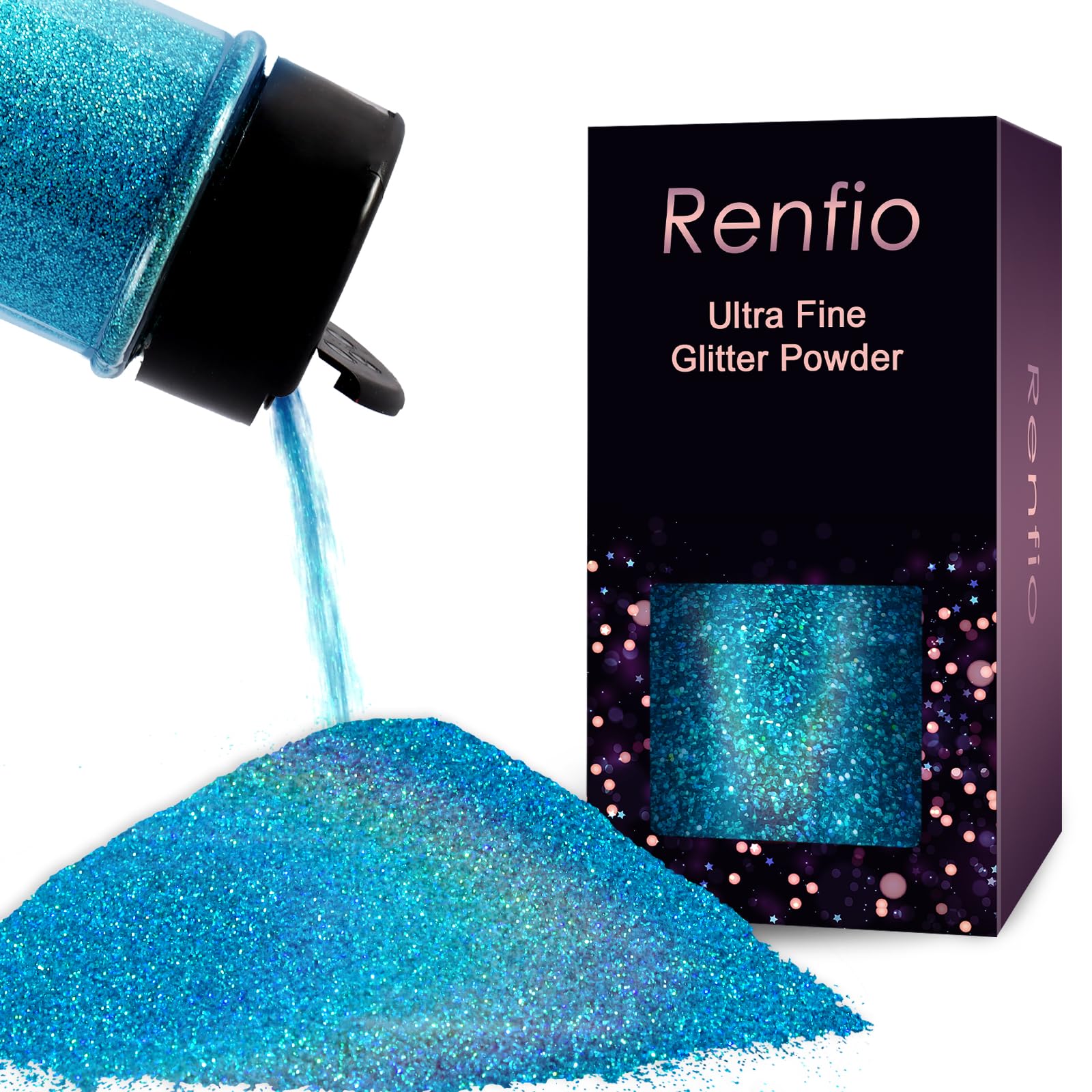 Snapklik.com : Renfio Holographic Ultra Fine Glitter Powder Metallic ...