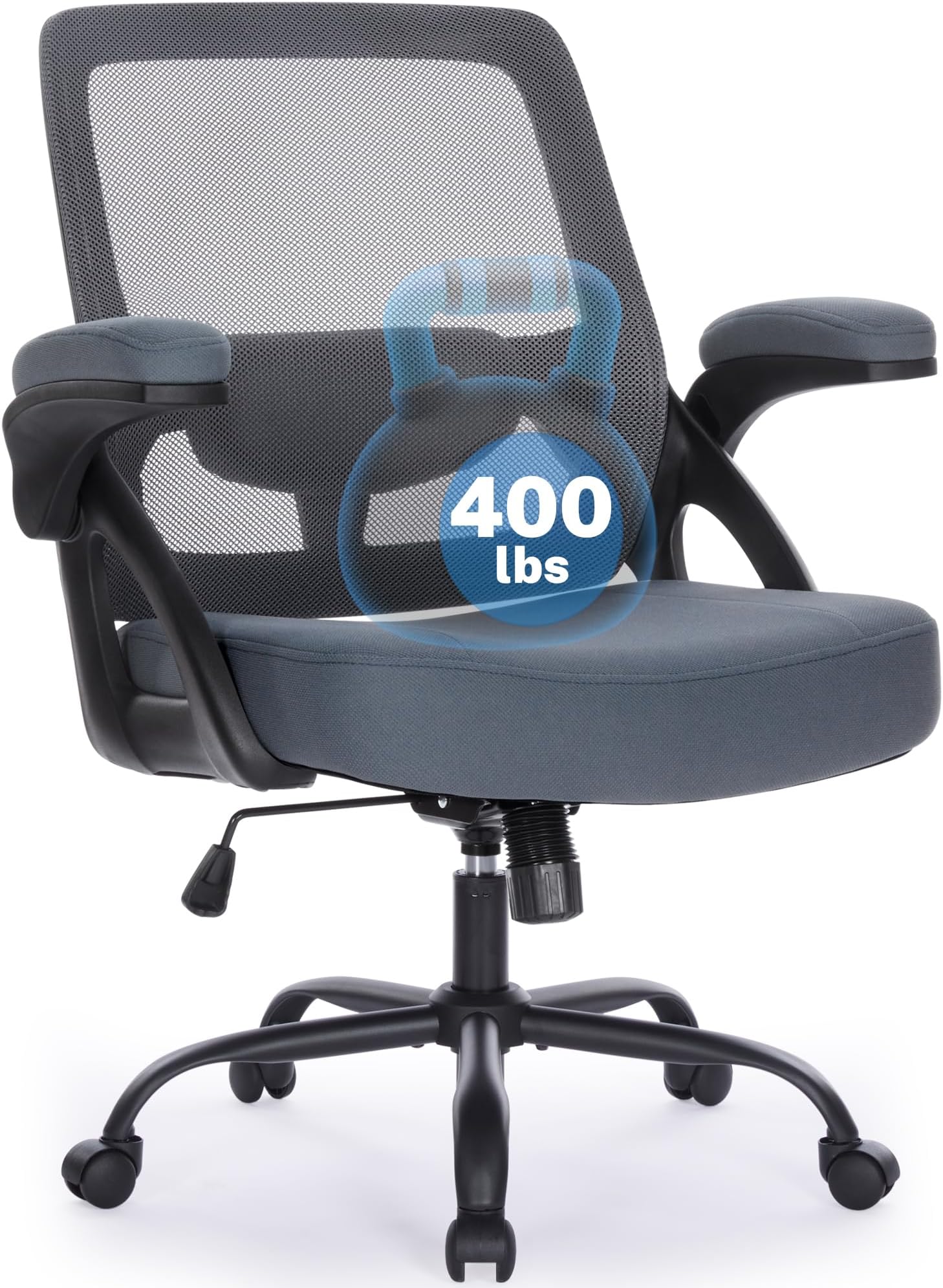 Amazon.com: 400lb Big and Tall Office Chair, Mesh Heavy Duty Desk Chair ...